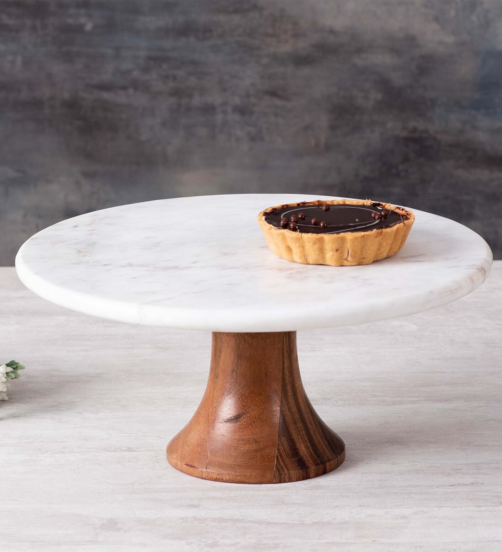 Buy Marble Marble Cake Stand by Nestroots Online - Cake Stands - Cake ...