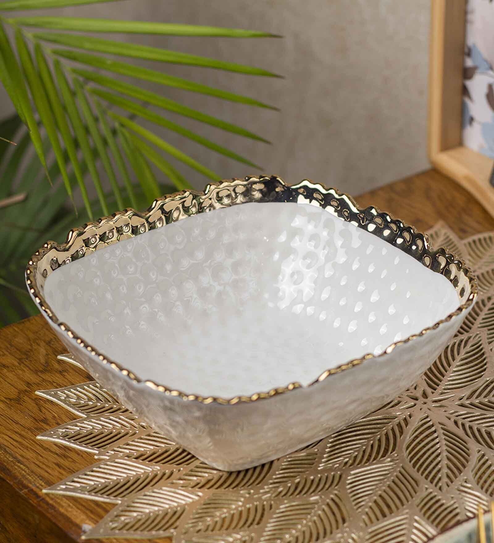 Buy Antique Off White Ceramic 1 pc Serving Bowls at 41% OFF by Market ...