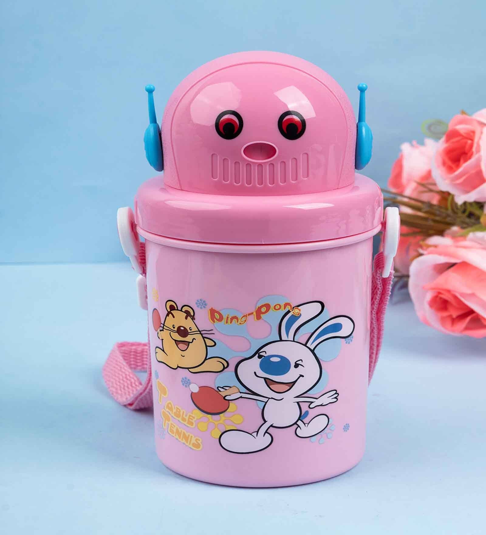 Buy 450 ml Pink Plastic Kids Water Bottle at 56% OFF by Market 99 ...