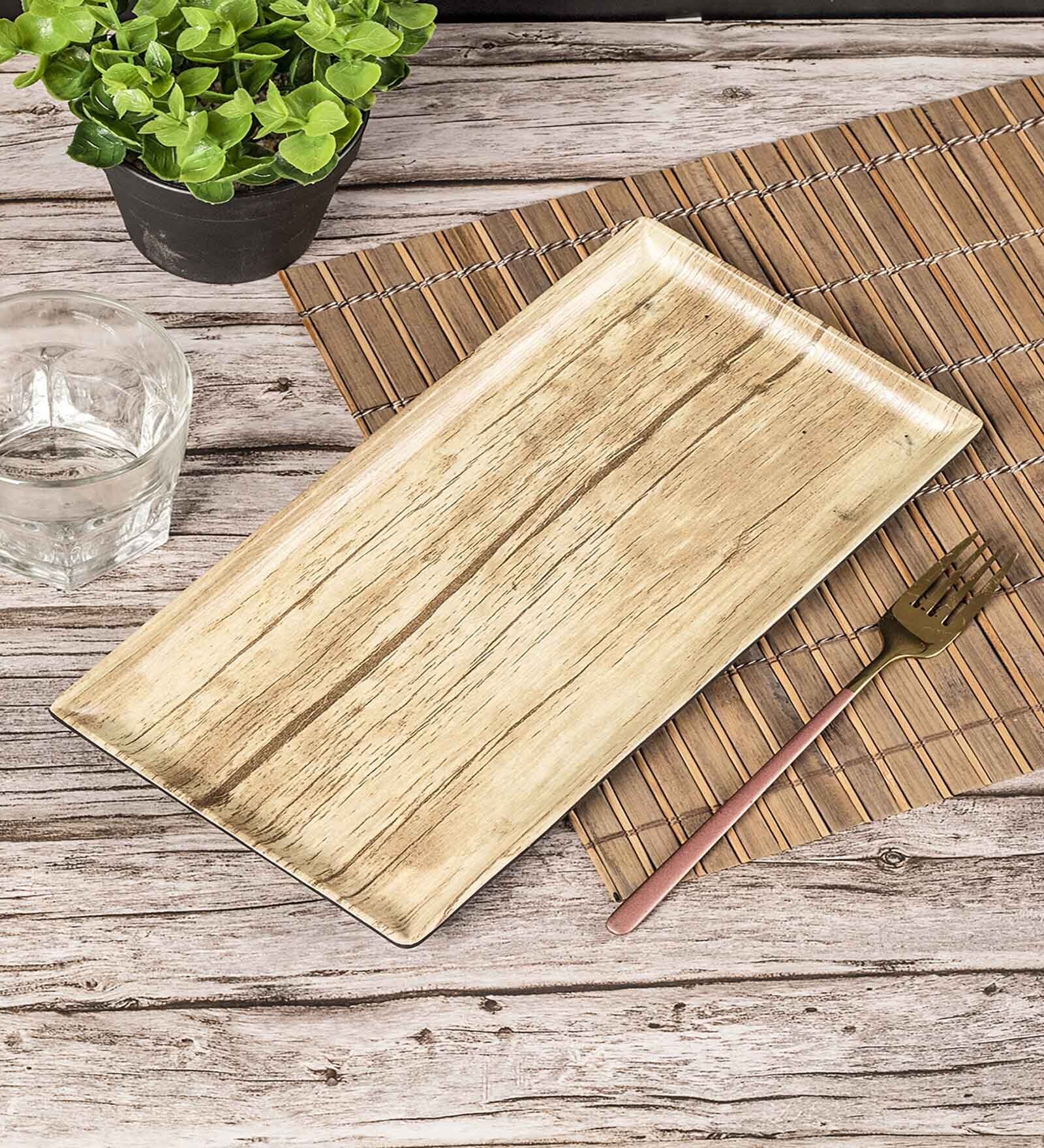 Buy Brown Melamine Large Appetizer Platter at 48% OFF by Market 99 ...
