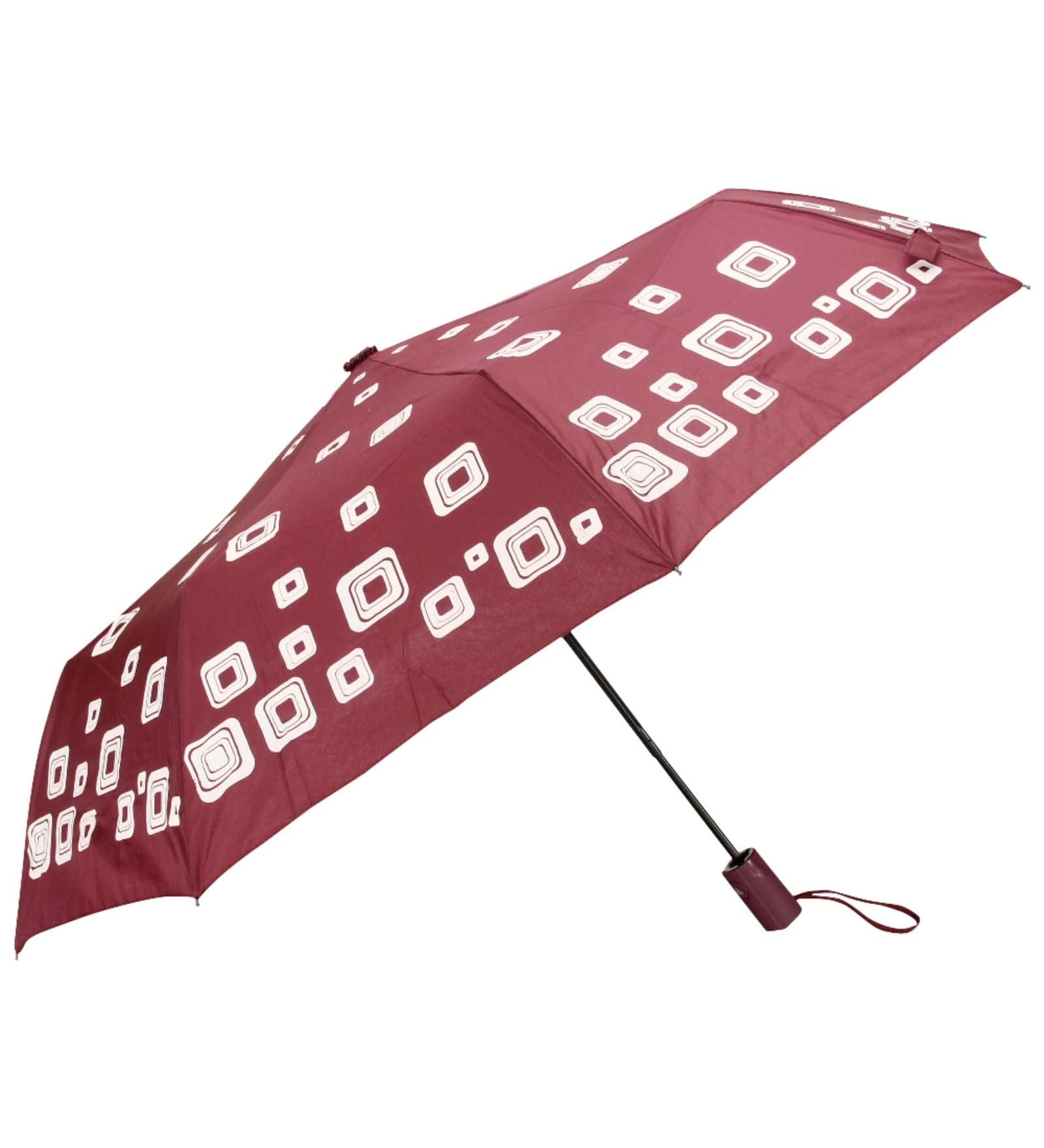 Buy Maroon Graphic Printed 3 Fold Nylon Umbrella by Fabseason at 56% ...