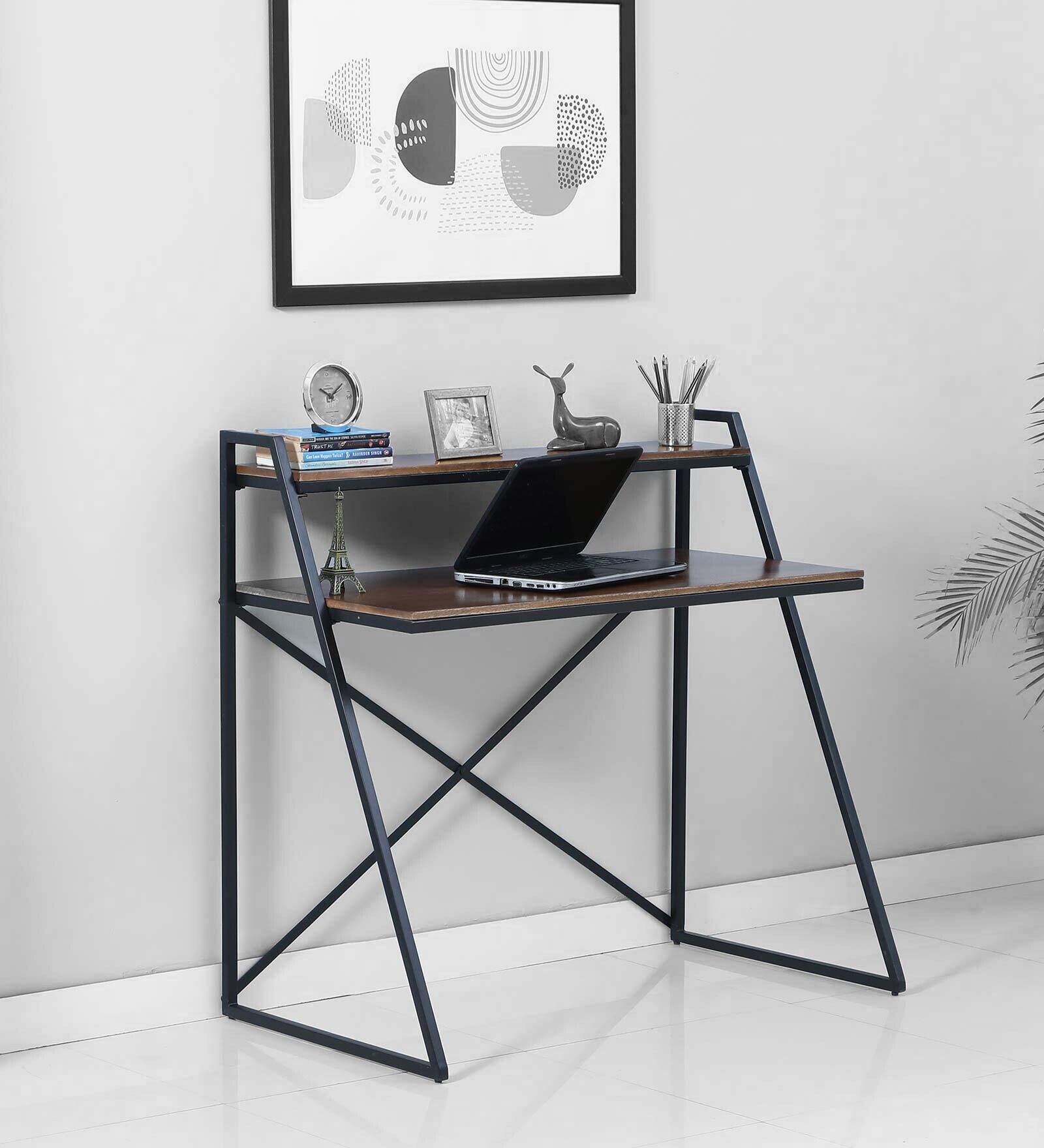 Buy Martello Metal Study Desk In Black Colour at 20% OFF by Bohemiana ...