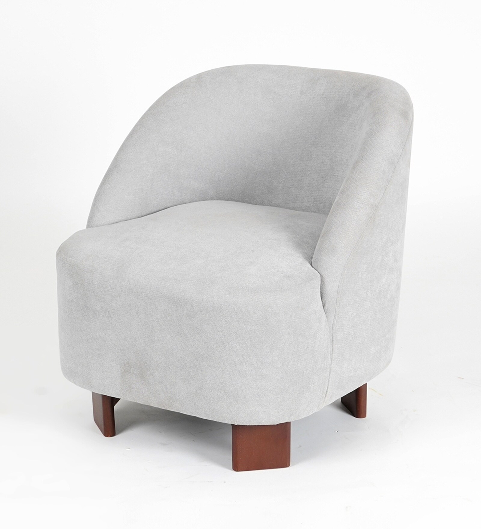 Buy Maru Fabric Lounge Chair In Grey Color at 100% OFF by Orange Tree ...