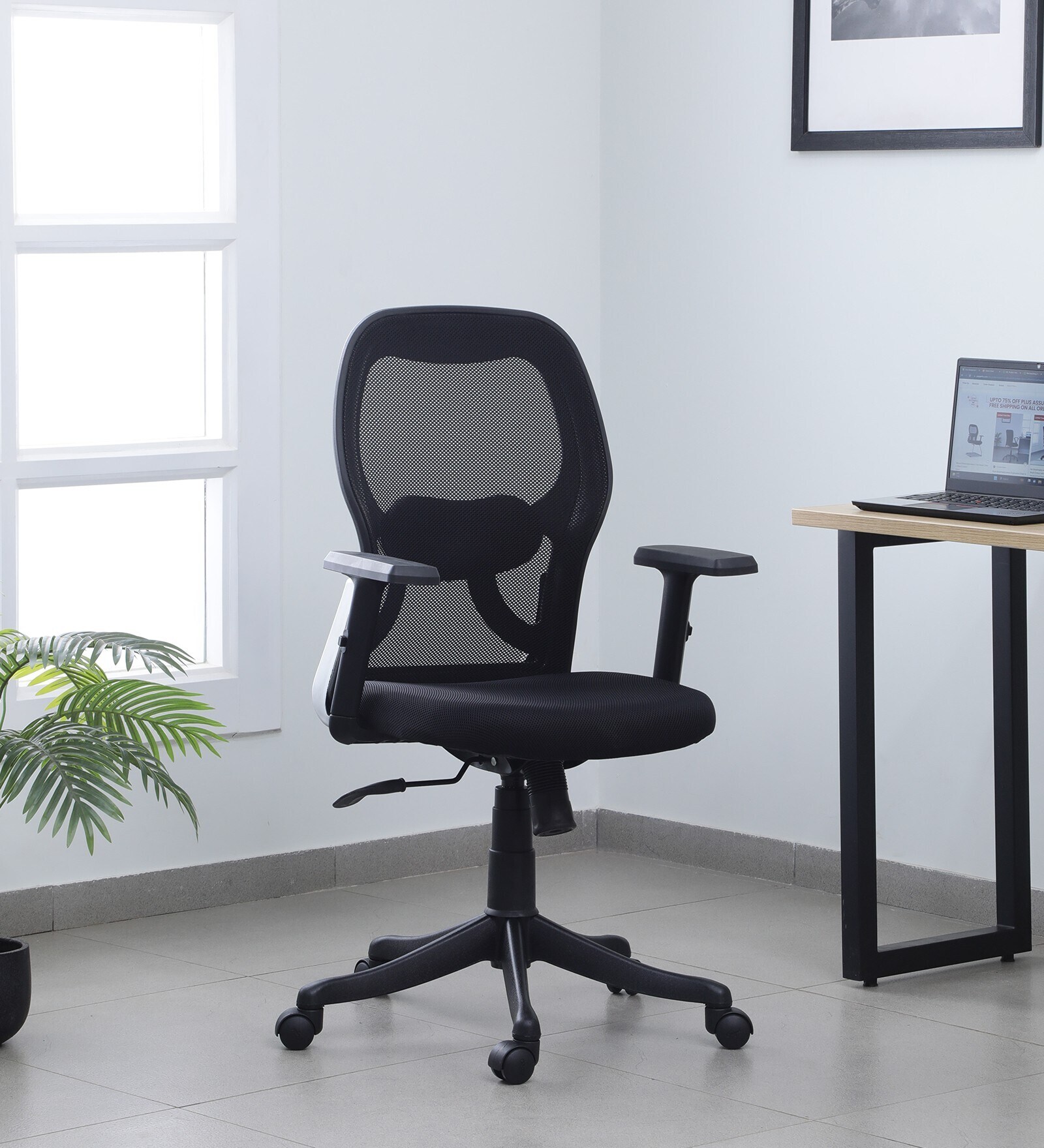 Buy Matrix Mid Back Ergonomic Chair in Black Colour at 34% OFF by ...