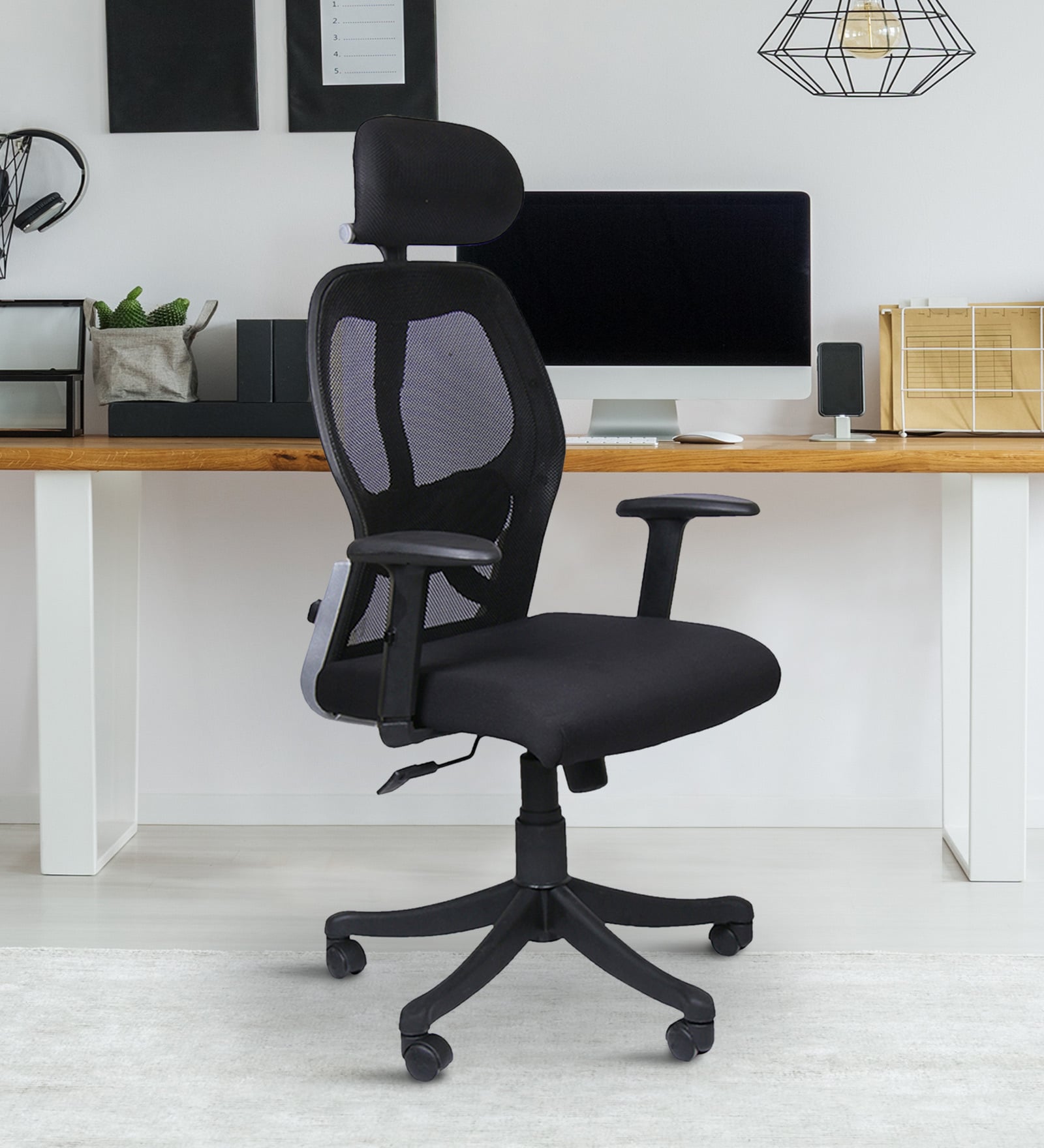 Buy Matrix Plus High Back Ergonomic Chair In Black Colour By EFC at 18% ...