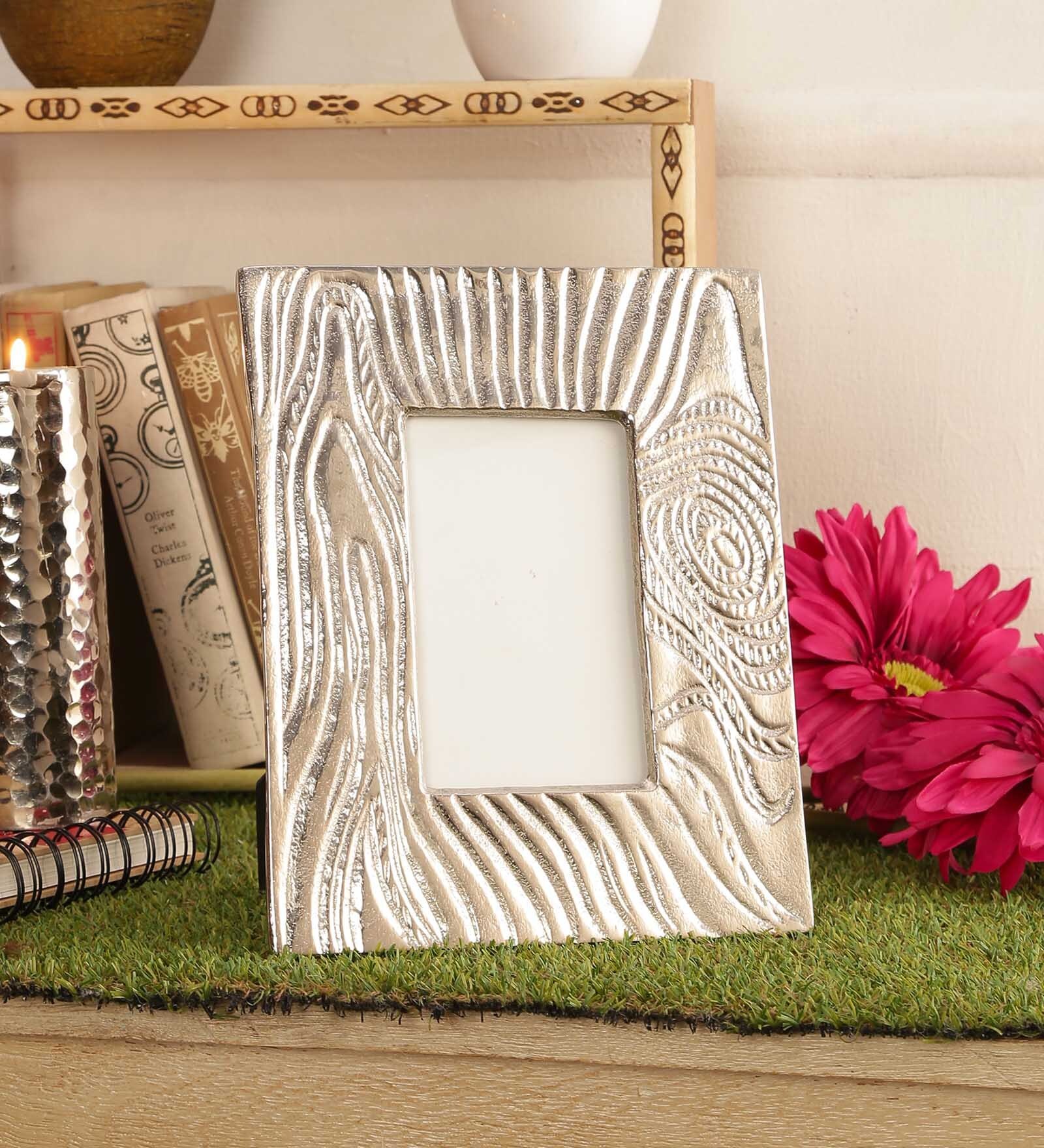 Buy Matt Silver Aluminium Photo Frame by SWHF Online - Single Photo ...