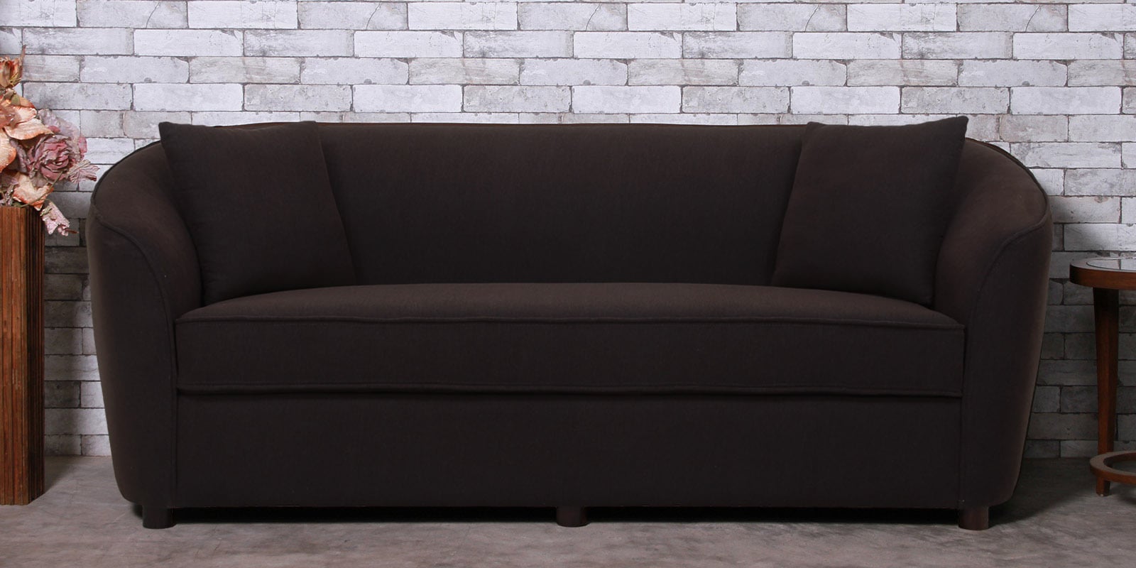 Buy Mamore 3 Seater Sofa in Chestnut Brown Colour - CasaCraft at 2% OFF ...