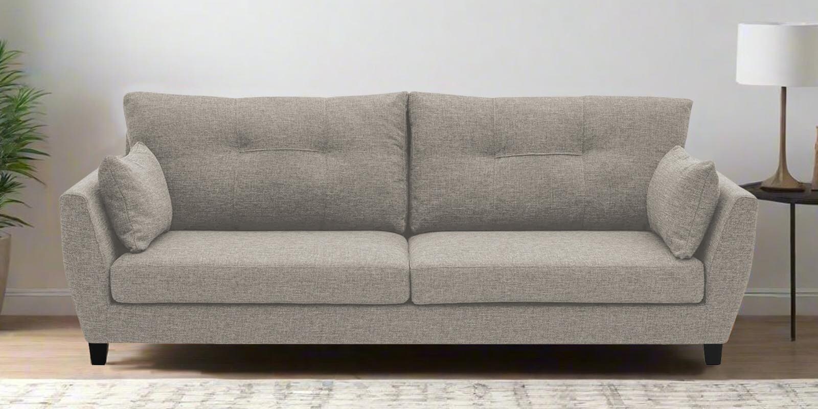 Buy Mario Fabric 3 Seater Sofa in Lit Grey Colour at 53% OFF by Febonic ...