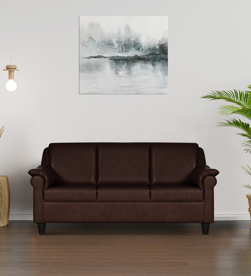 Leatherette 3 Seater Sofa: Buy Leatherette 3 Seater Sofa Online @Upto ...