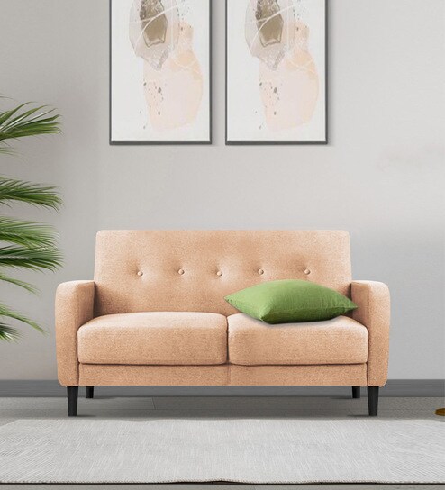 Buy Marq Fabric 2 Seater Sofa in Cosmic Beige Colour at 9% OFF by ...