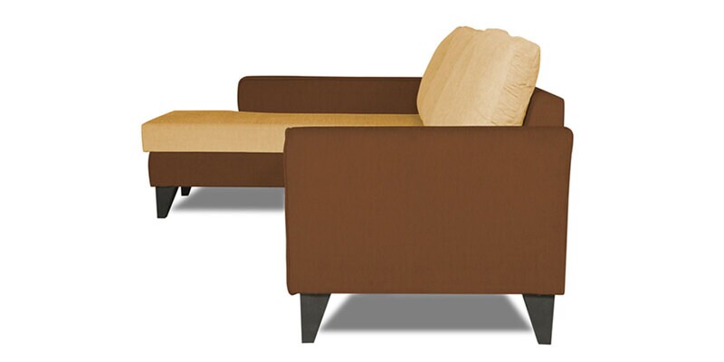 Buy Magneto RHS Sectional Sofa 6 Seater Sofa In Brown & Beige Colour By ...