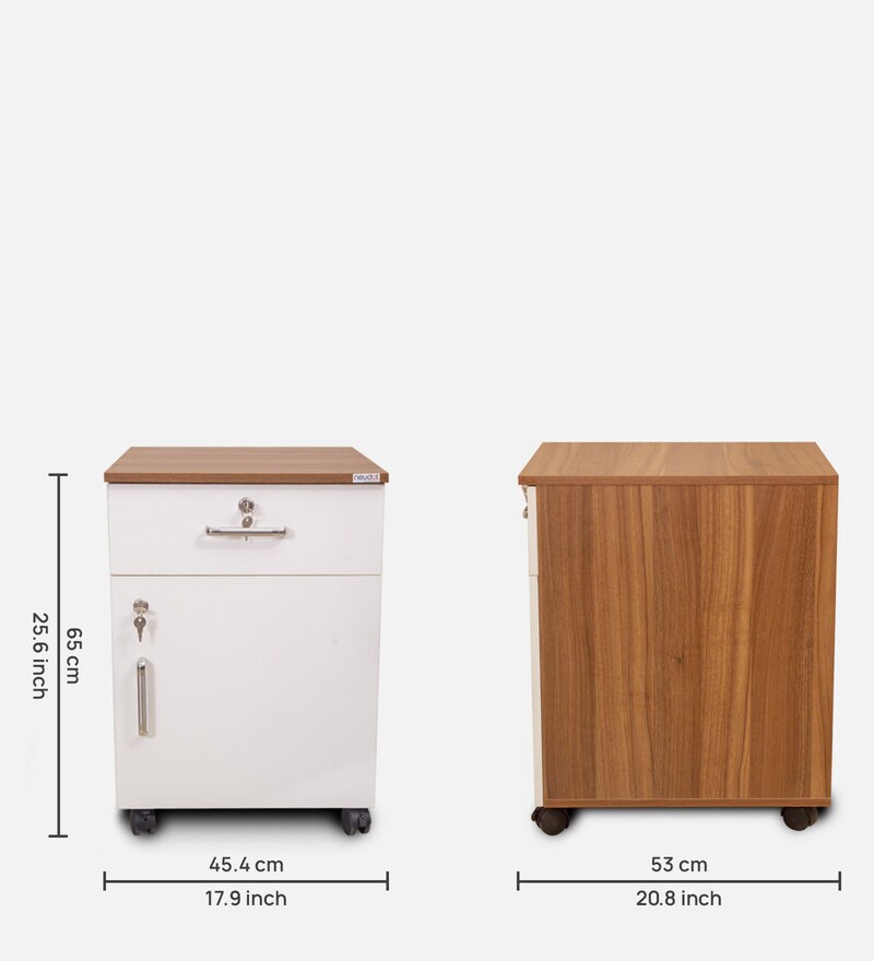 Buy Macro Office Table in Leon Teak Finish by Neudot Online - Executive ...