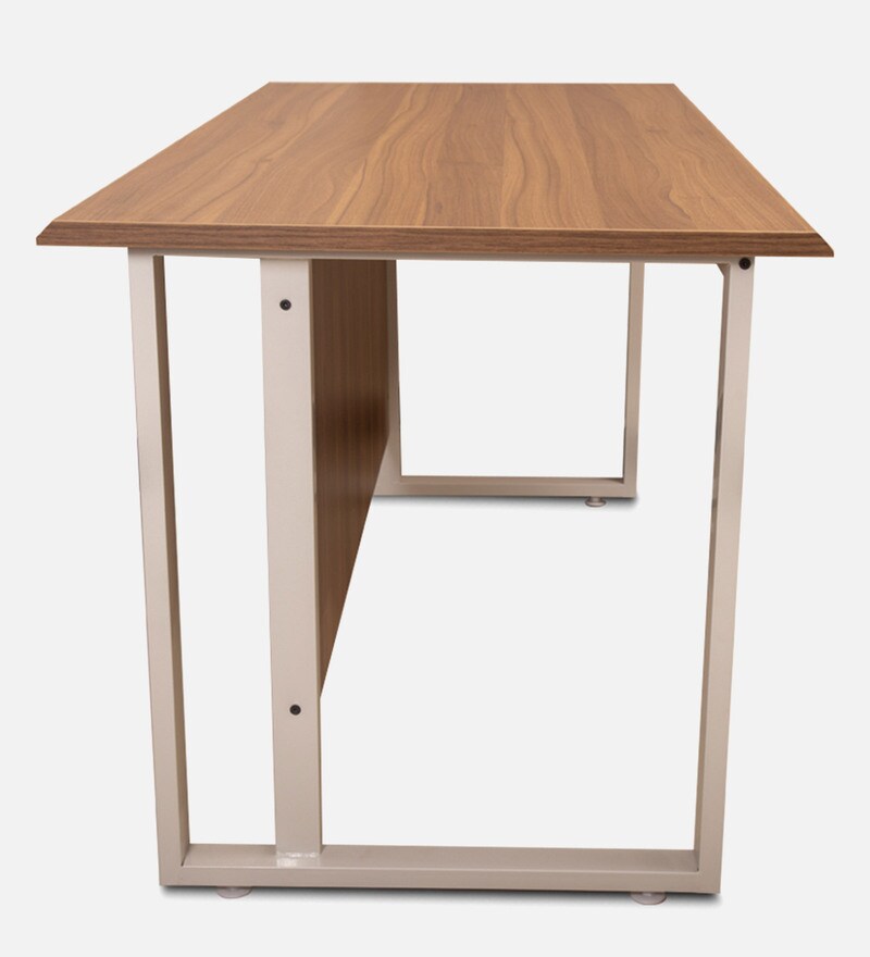 Buy Macro Office Table in Leon Teak Finish by Neudot Online - Executive ...