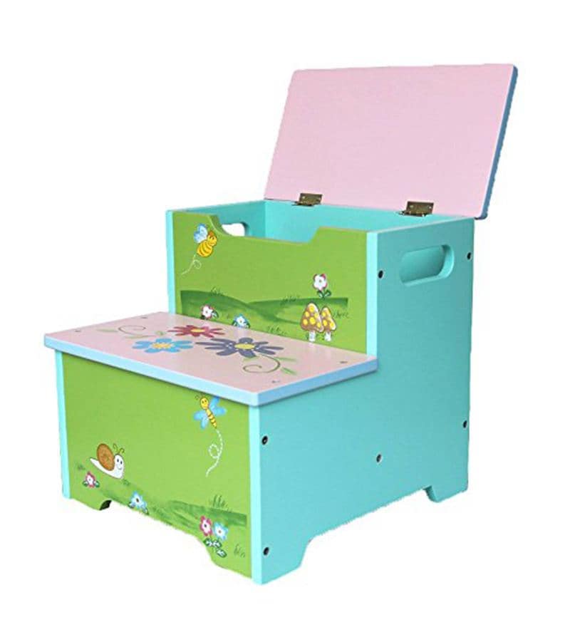Buy Magic Garden Kid's Step Stool with Storage in Multicolour by The ...