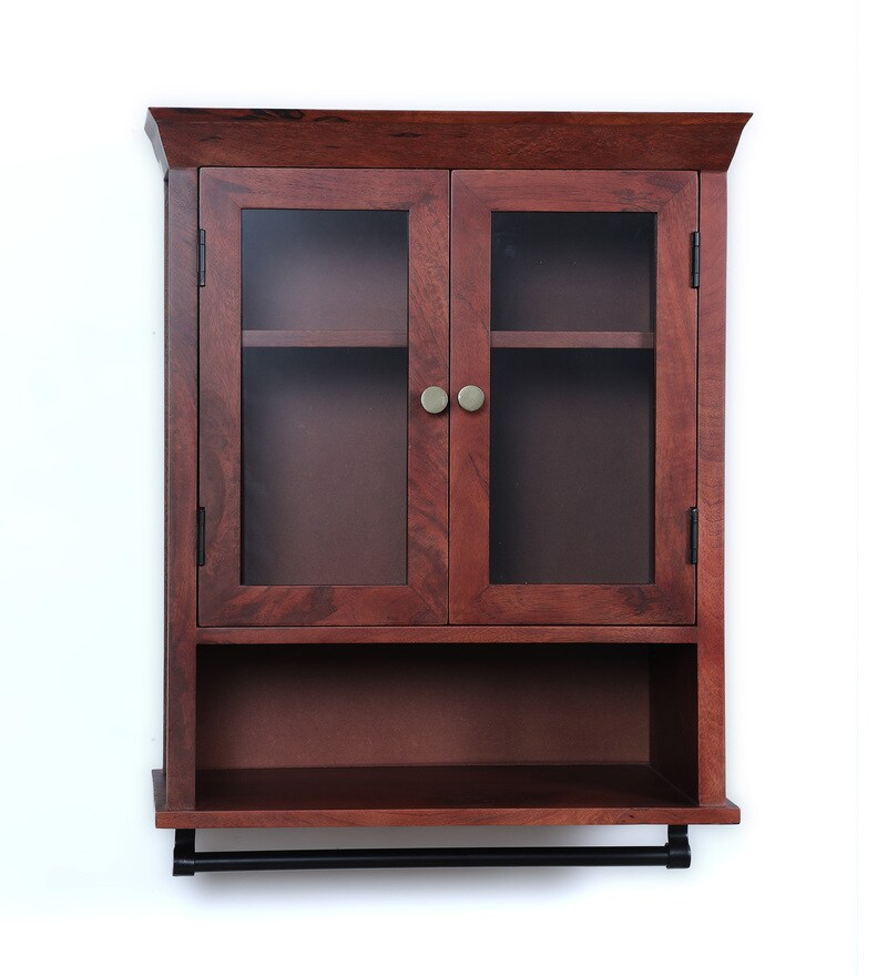 Buy Mango Wood Brown 3 Compartment Bathroom Cabinetby Crayton Online ...