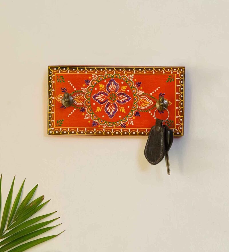 Buy Mango Wood Rajasthani Rang Key Holder By ExclusiveLane Online - Key ...