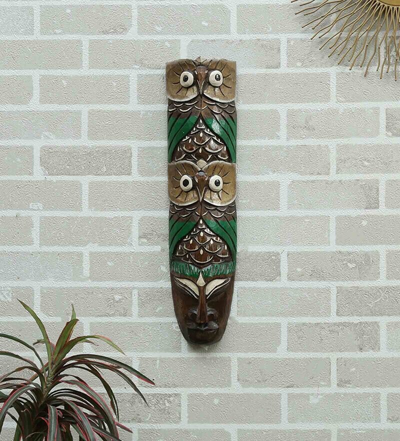 Buy Mango Wood Wall Mask By Nandani Wood Online - Wall Masks - Wall ...