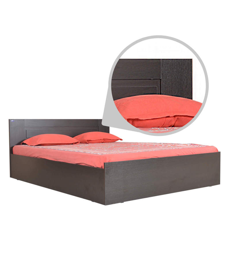 Buy Marion King Size Bed in Wenge Finish with Box Storage Online ...