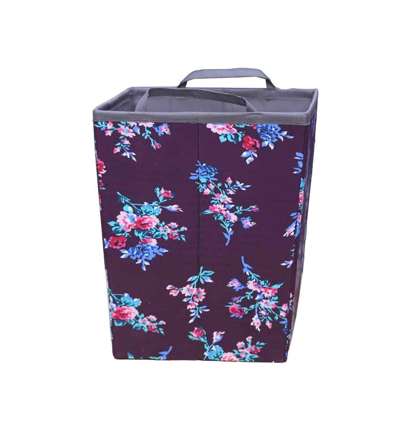 Buy Maroon 20 Ltr MDF and Polyester Open Dustbin by My Gift Booth ...