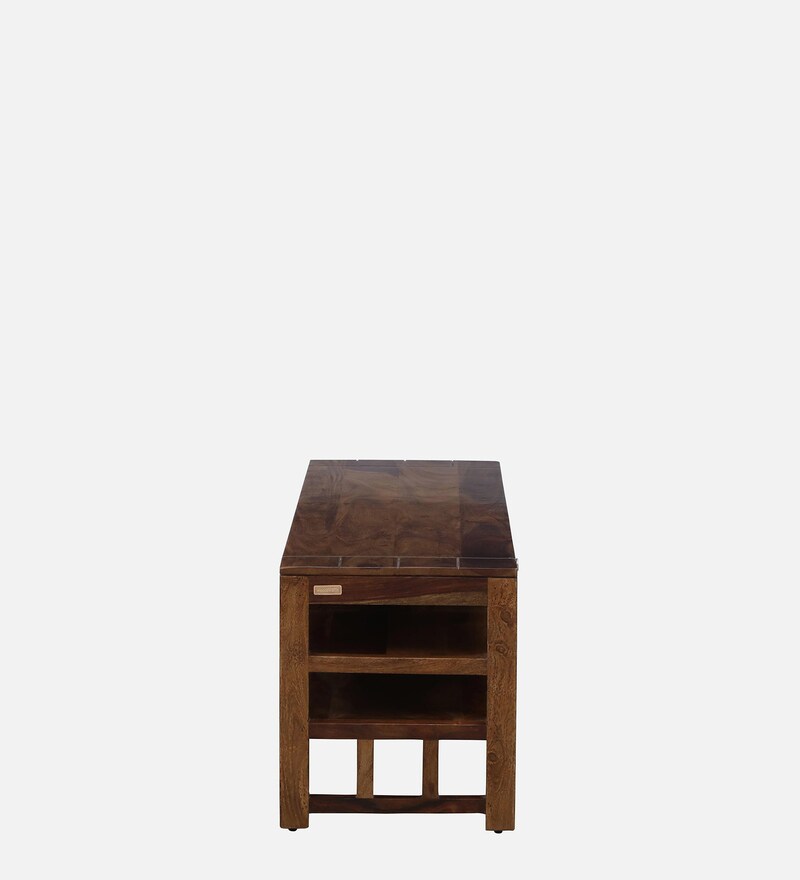 Buy Matrix Solid Wood TV Unit for TVs up to 50\ In Rustic Teak Finish By Woodsworth Online ...