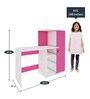 Buy Marvel Hutch Desk in Frosty White And Pink Finish at 4% OFF by ...