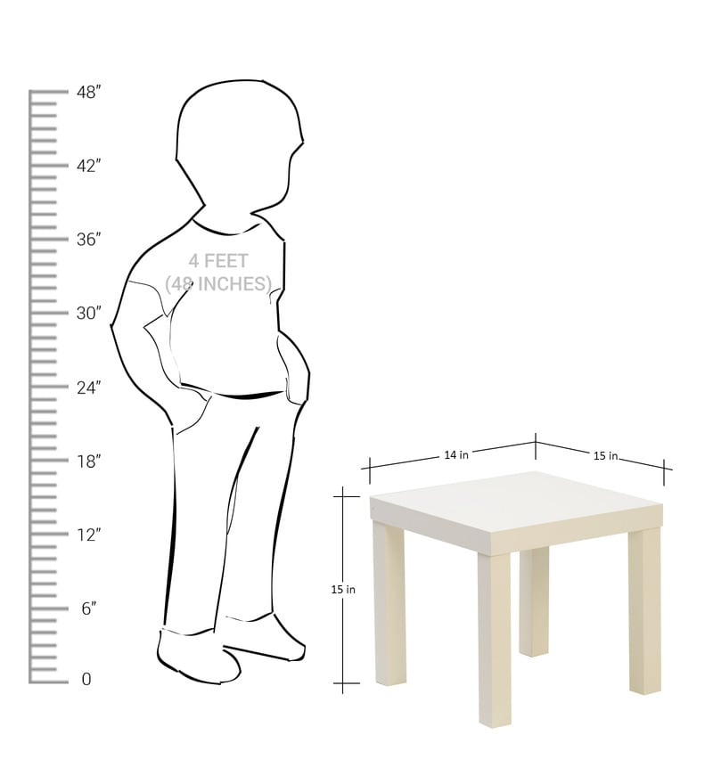 Buy McNolan Kids Table in White Colour by Mollycoddle Online - Kids ...