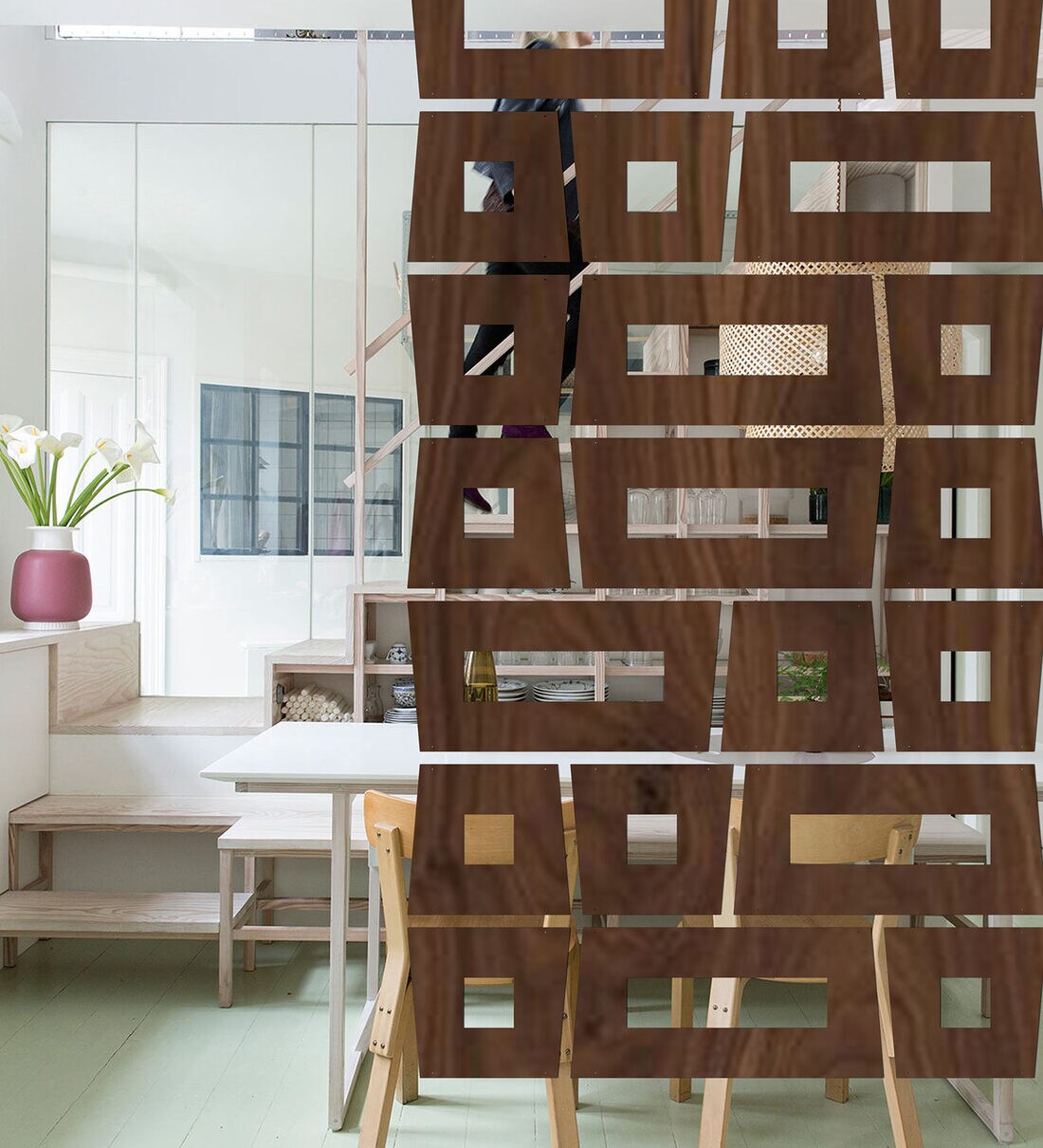 Buy MDF 84 x 36 Inch Hanging Room Divider by Plaet D cor Online ...