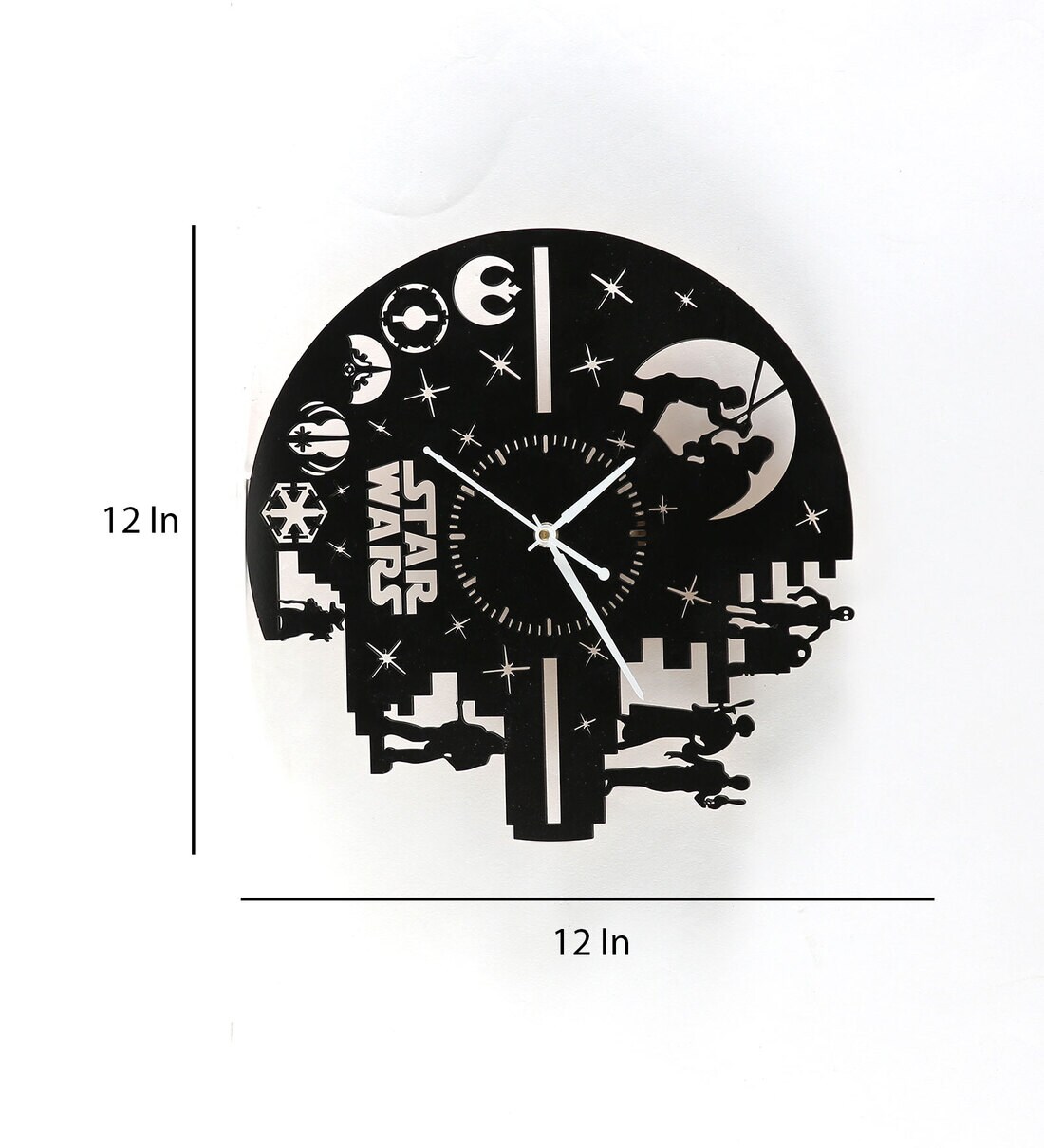 Buy MDF And Acrylic Analog War Wall Clock by Tangy Oak Online - Modern ...