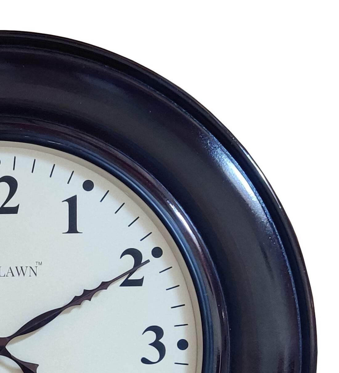 Buy MDF Black Polish Round Antique Wall Clock By Woodlawn Online ...