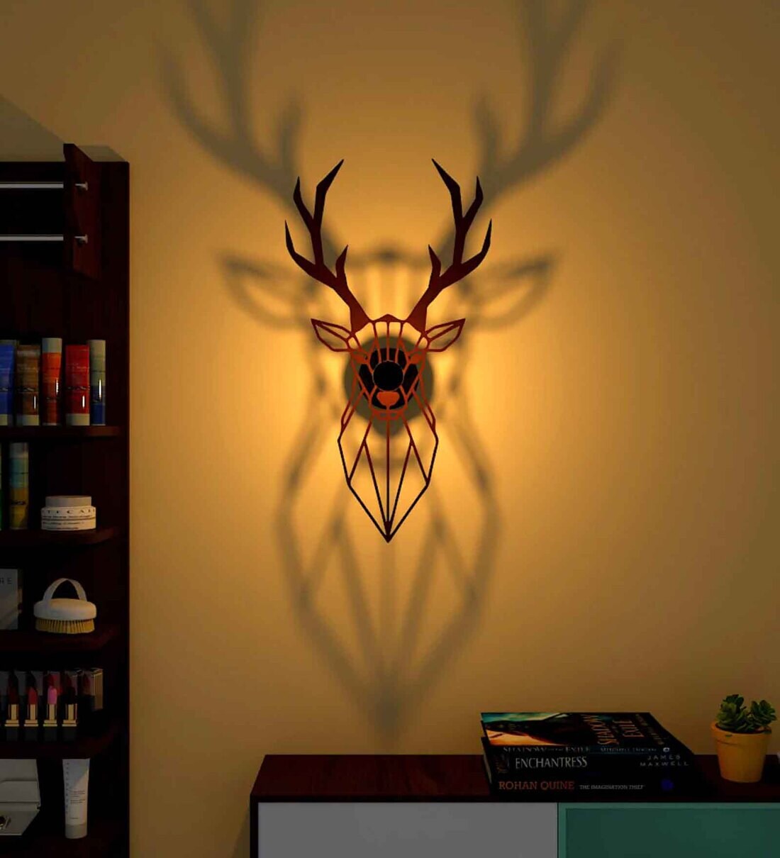 Buy MDF Deer Creative Shadow lamp By Wallmantra at 49% OFF by ...
