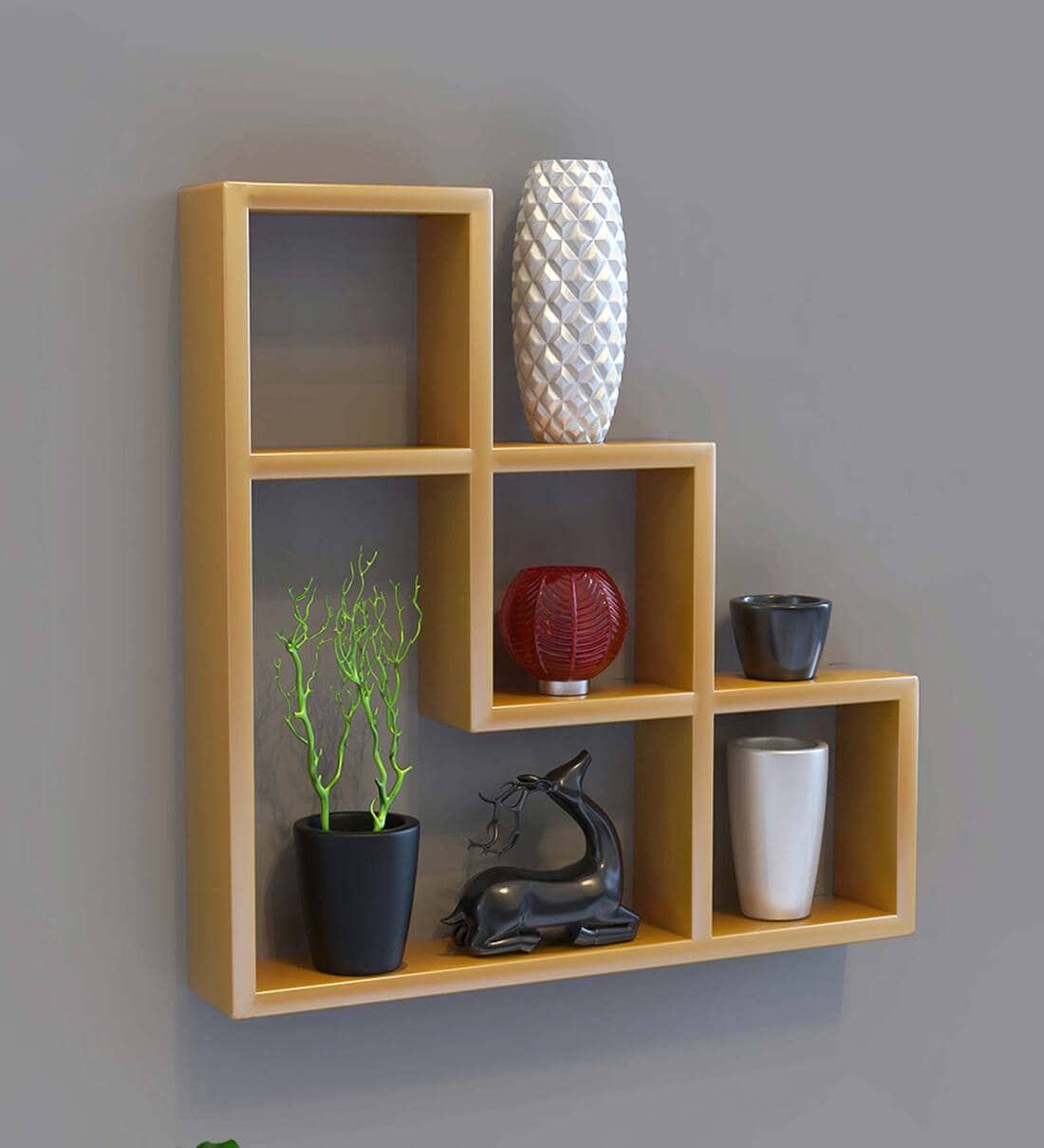 Buy MDF L Shape Wall Shelf By Home Sparkle at 42% OFF by Home Sparkle ...