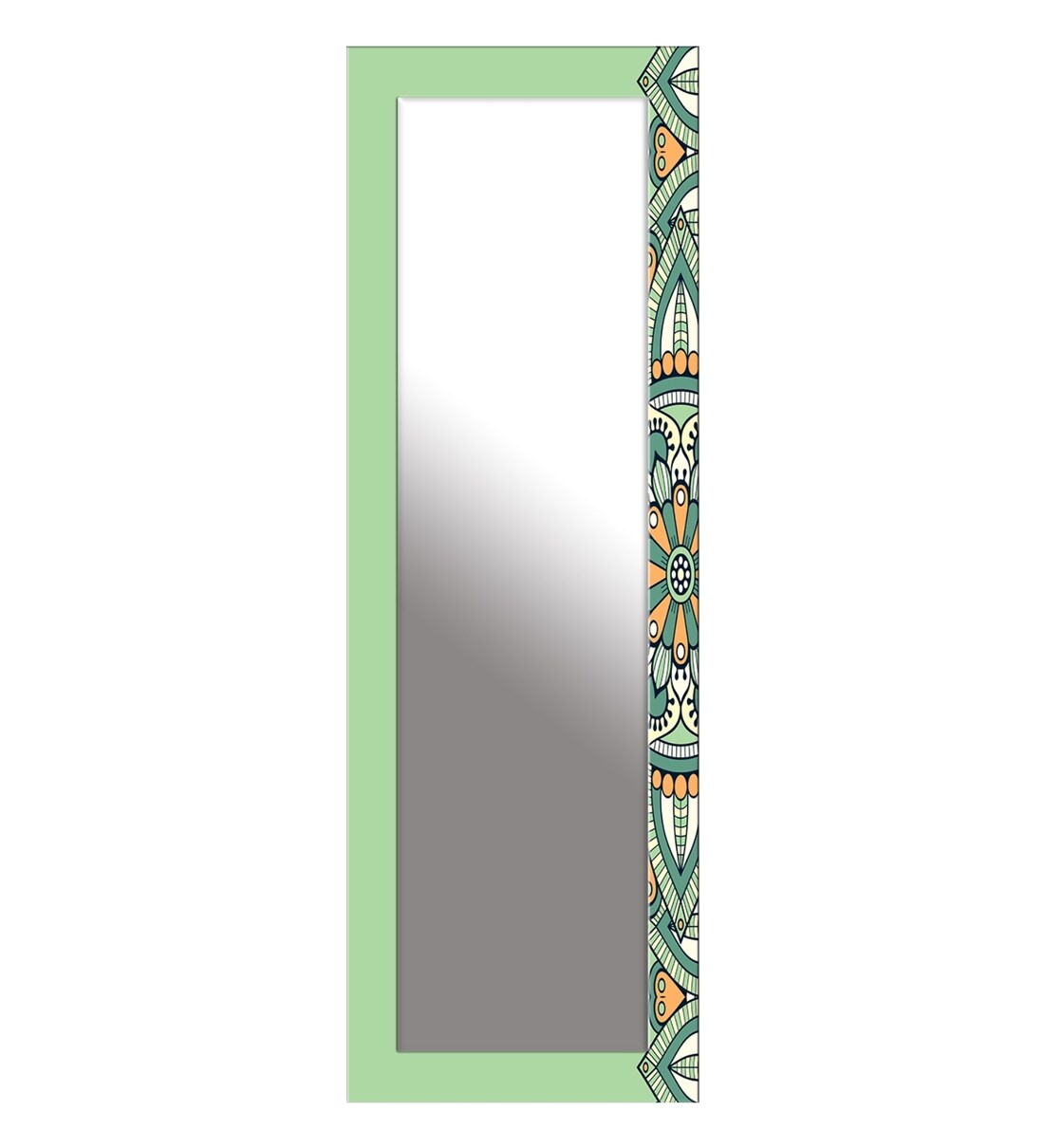 Buy MDF Mandala Rangoli 6 Ft Floor Mirror By 999Store Online - Floor ...