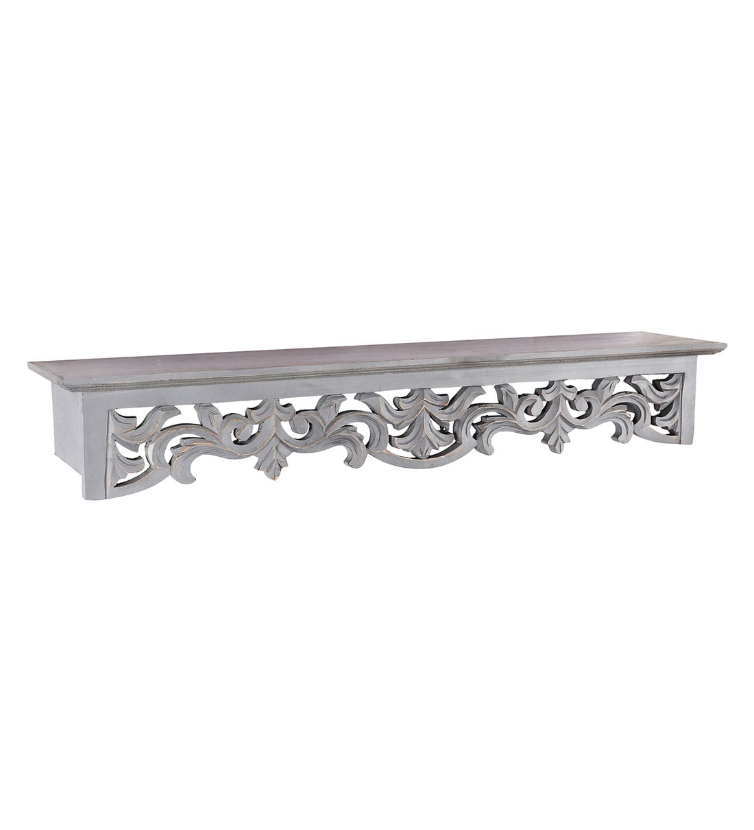 Buy MDF Wall Shelf In Grey By The Urban Store Online - Traditional Wall ...