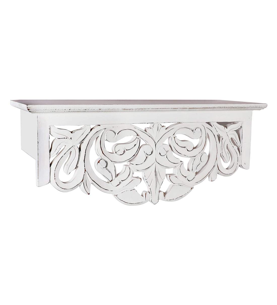 Buy MDF Wall Shelf In White By The Urban Store Online - Traditional ...