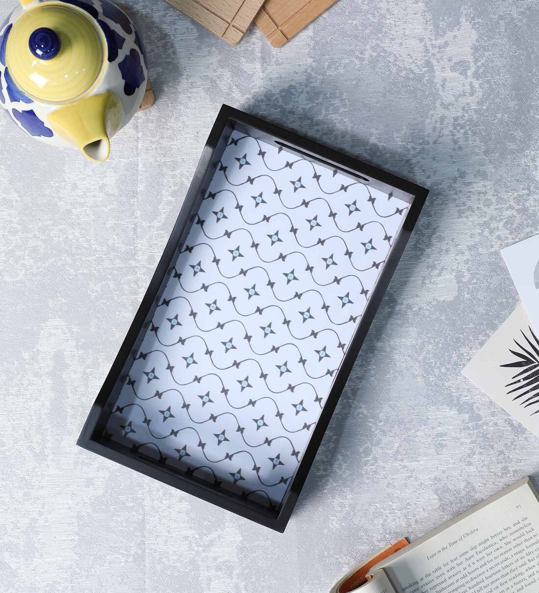 Buy Wooden Rectangle Serving Tray by Crayton Online - Serving Trays ...