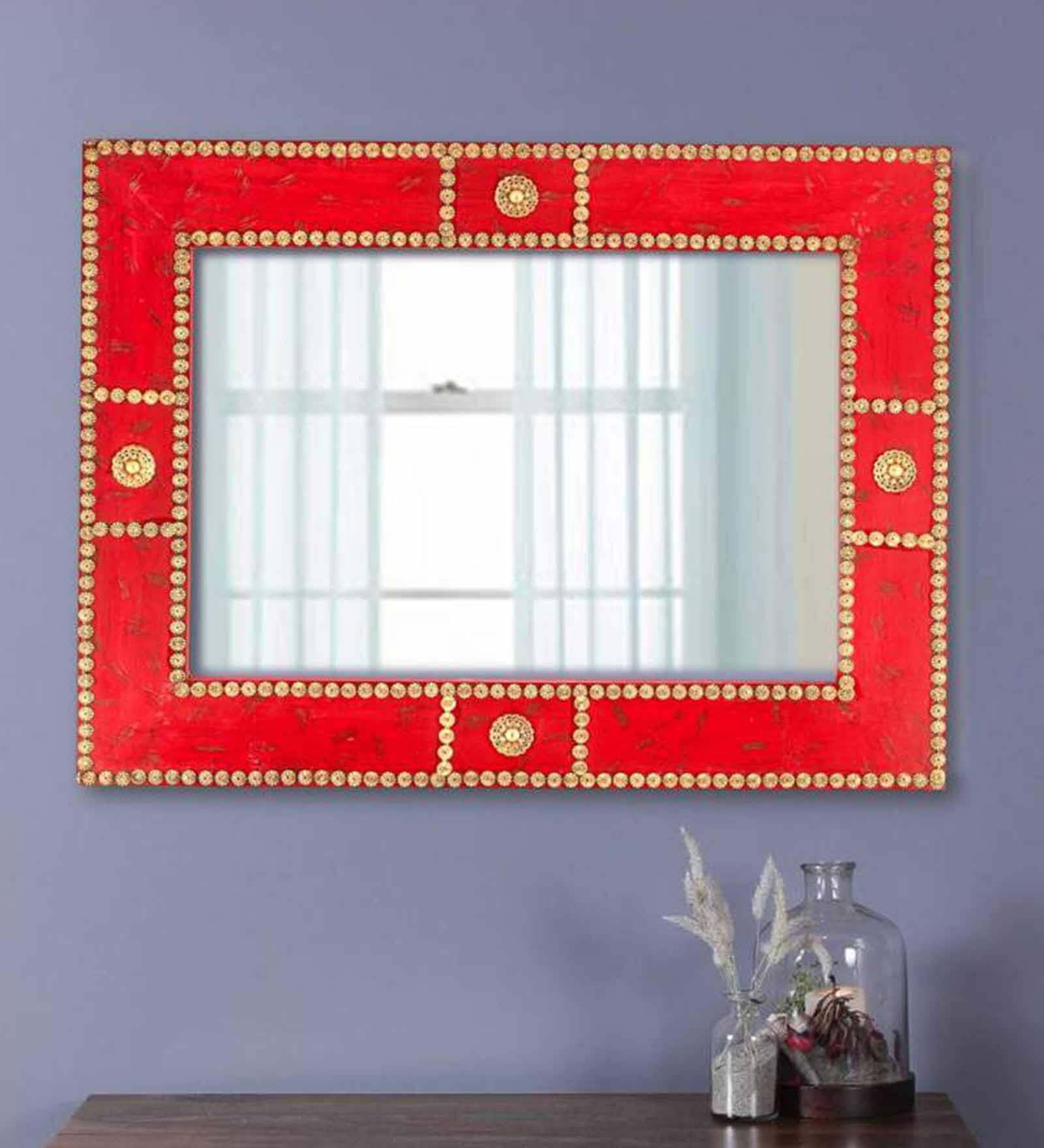 Buy MDF 24 x 18 Inch Rectangle Wall Mirror at 41% OFF by D'Dass | Pepperfry