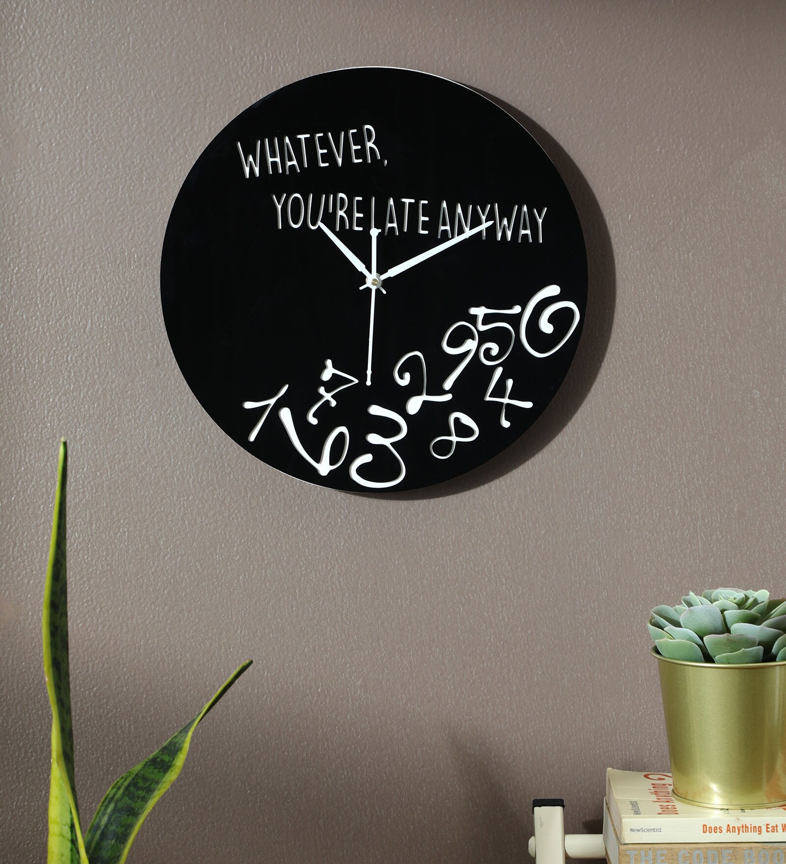 Buy MDF And Acrylic Analog Late Wall Clock at 29% OFF by Tangy Oak ...