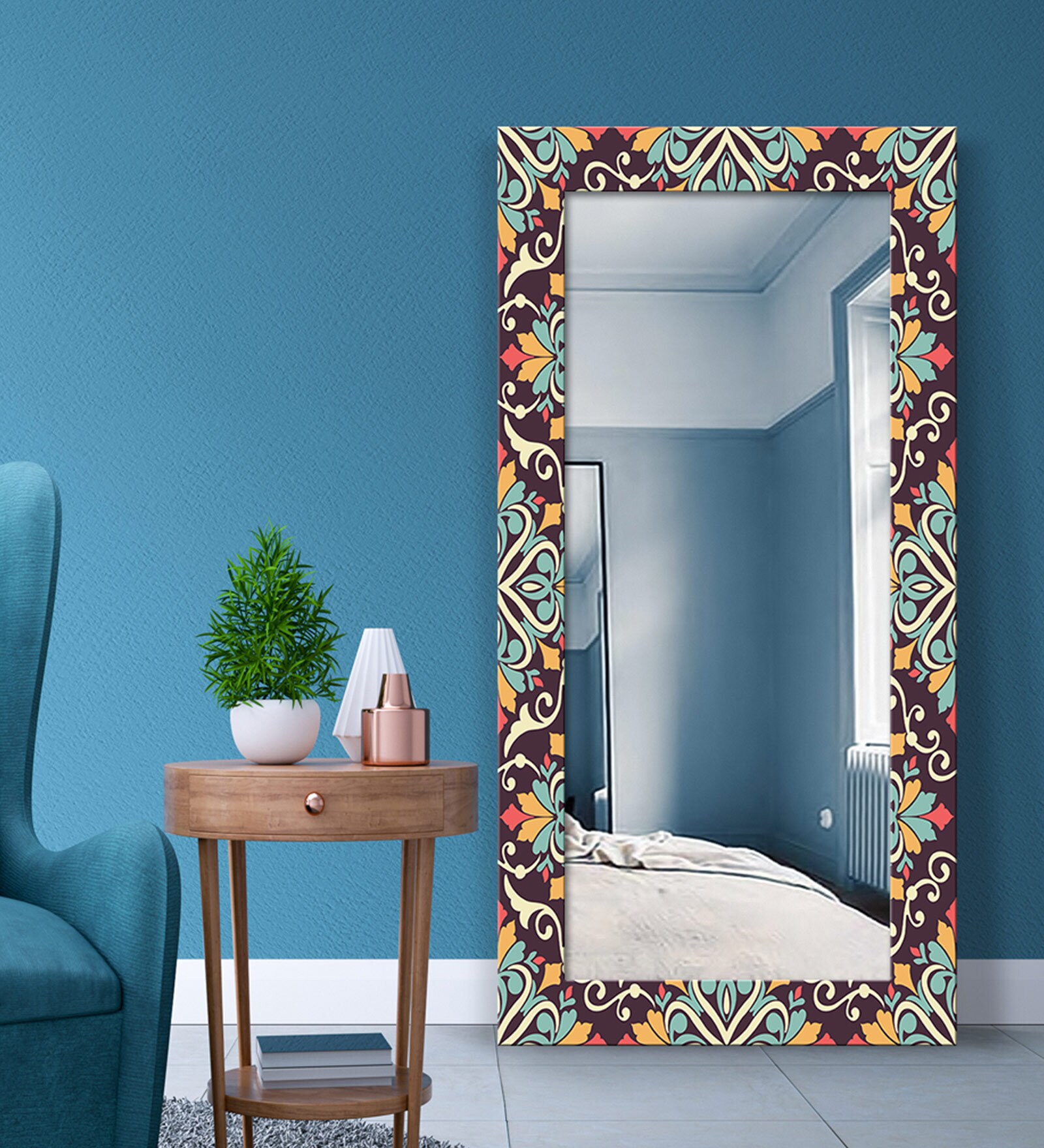Buy Multicolour Engineered Wood Arabian Floor Mirror at 12% OFF by ...