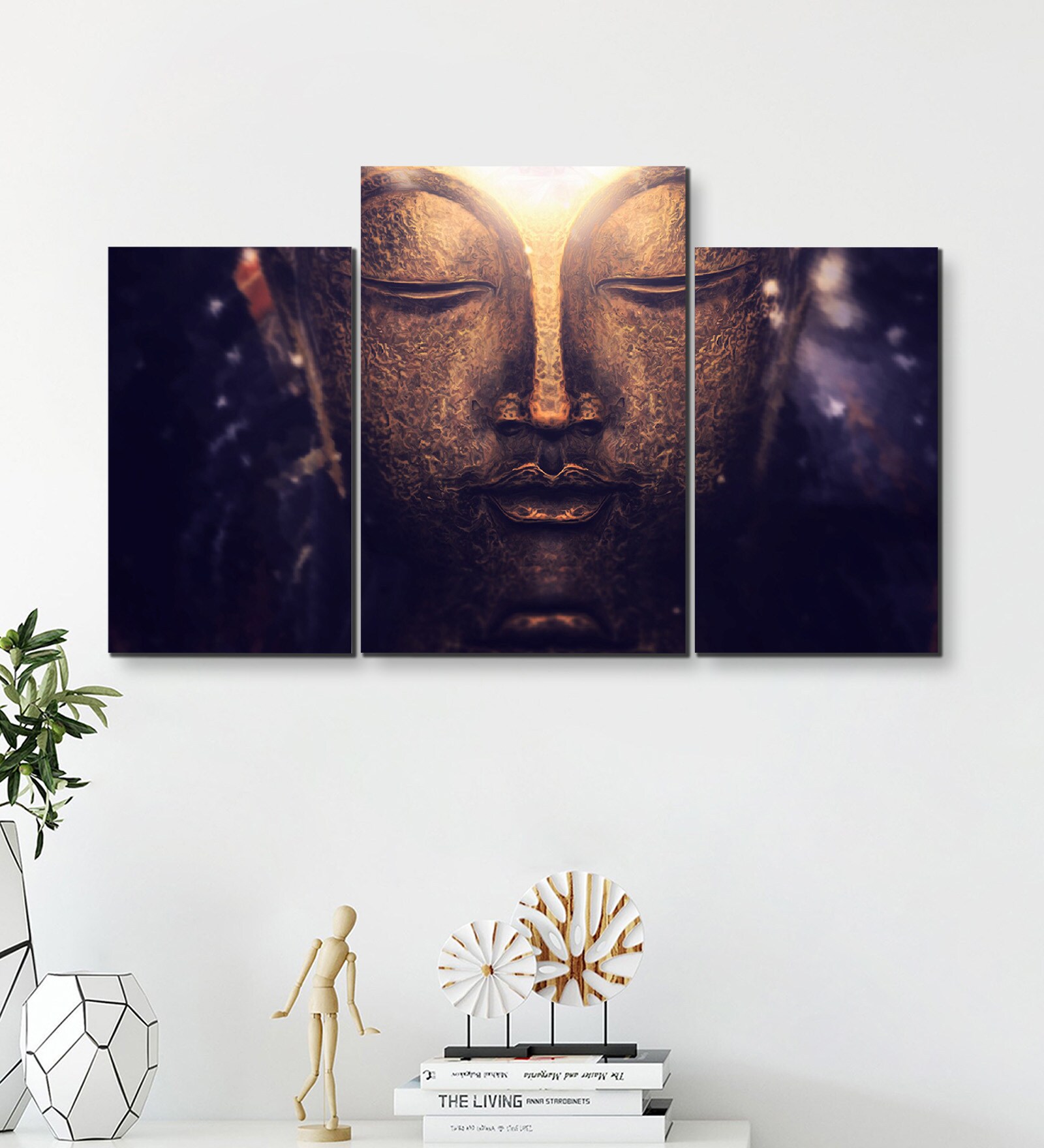 Buy MDF Digital Print Set of 3 Wall Art Painting by Go Hooked at 15% ...