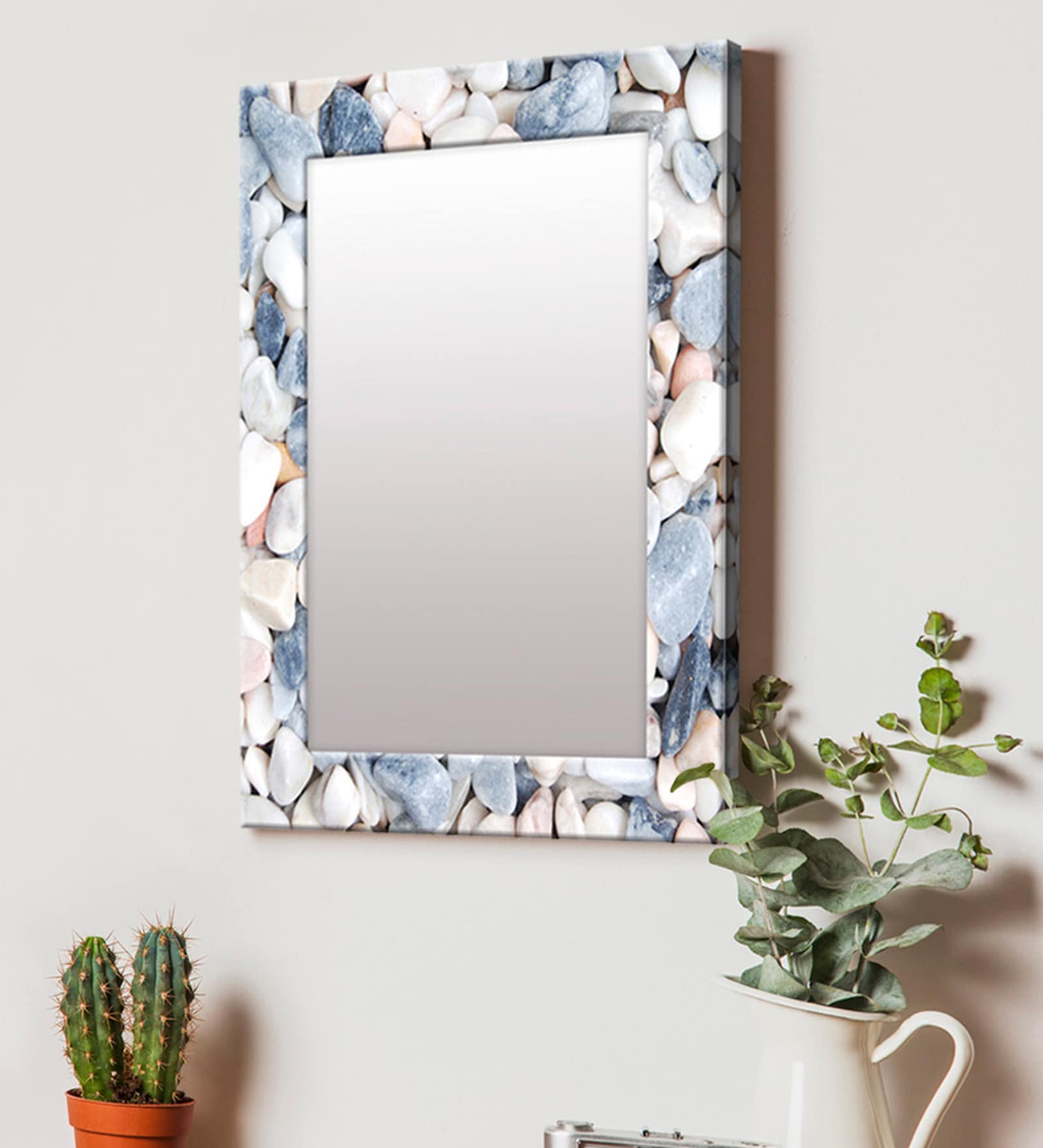 Buy White MDF Wall Mirror at 36% OFF by 999Store | Pepperfry