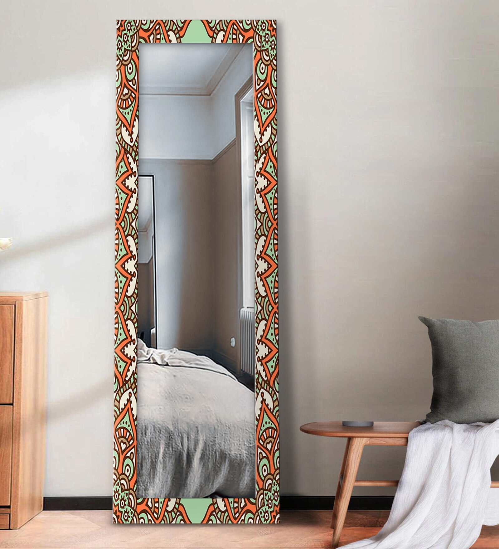 Buy Mdf Mandala Frames 6 Ft Floor Mirror at 24% OFF by 999Store | Pepperfry