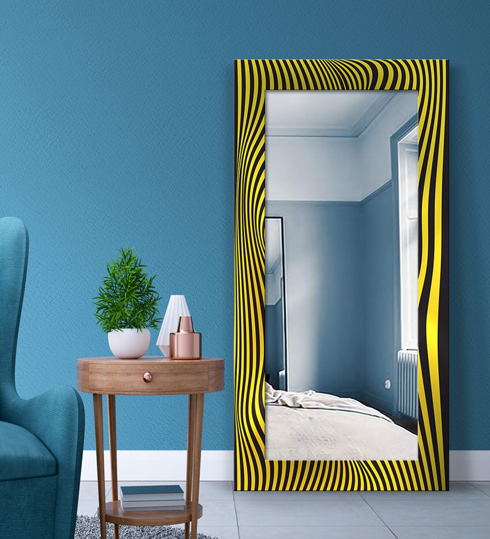 Buy MDF Optical Illusion 4 Ft Floor Mirror at 38% OFF by 999Store ...
