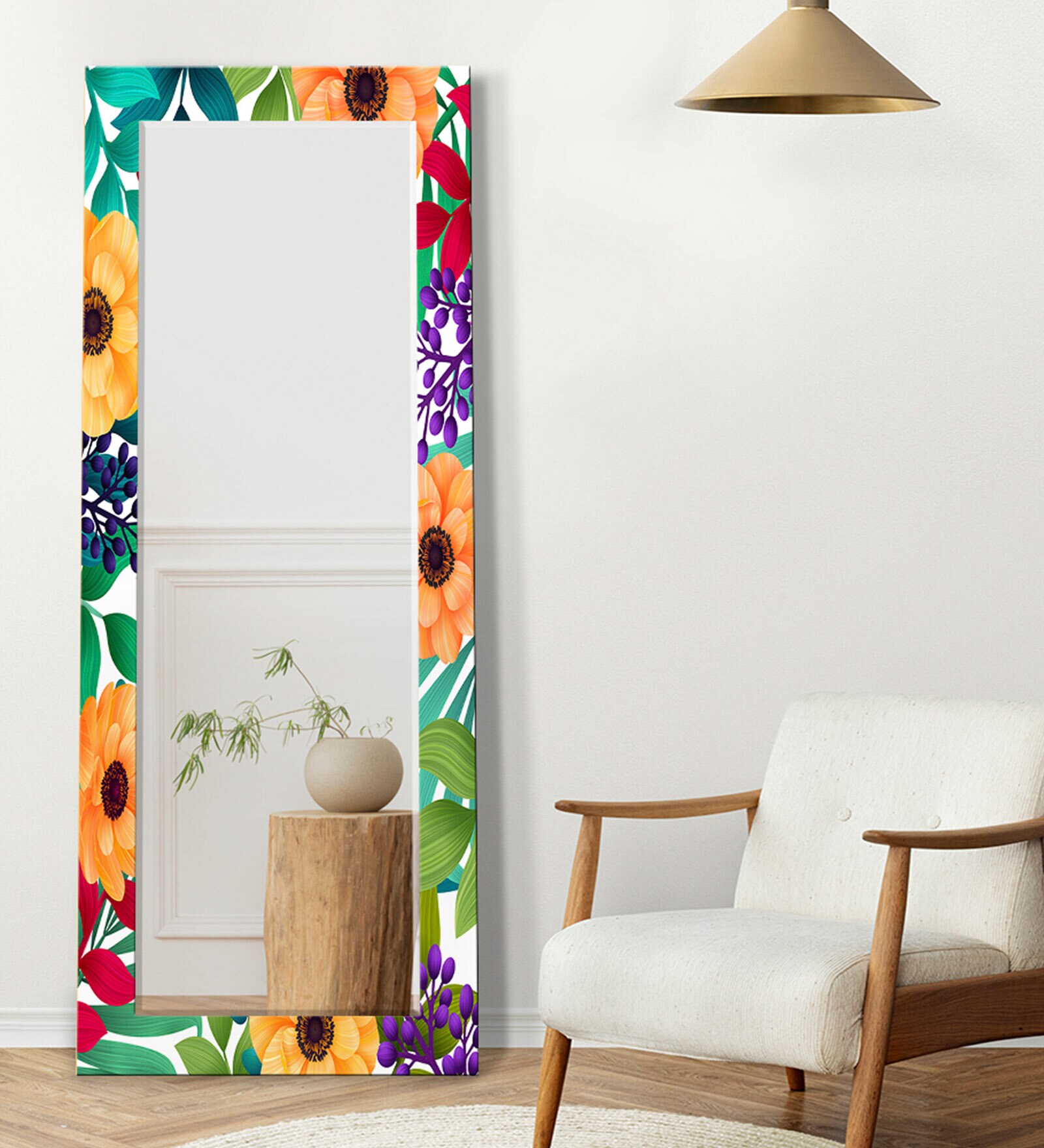 Buy Mdf Summer Tropical 5 Ft Floor Mirror at 24% OFF by 999Store ...