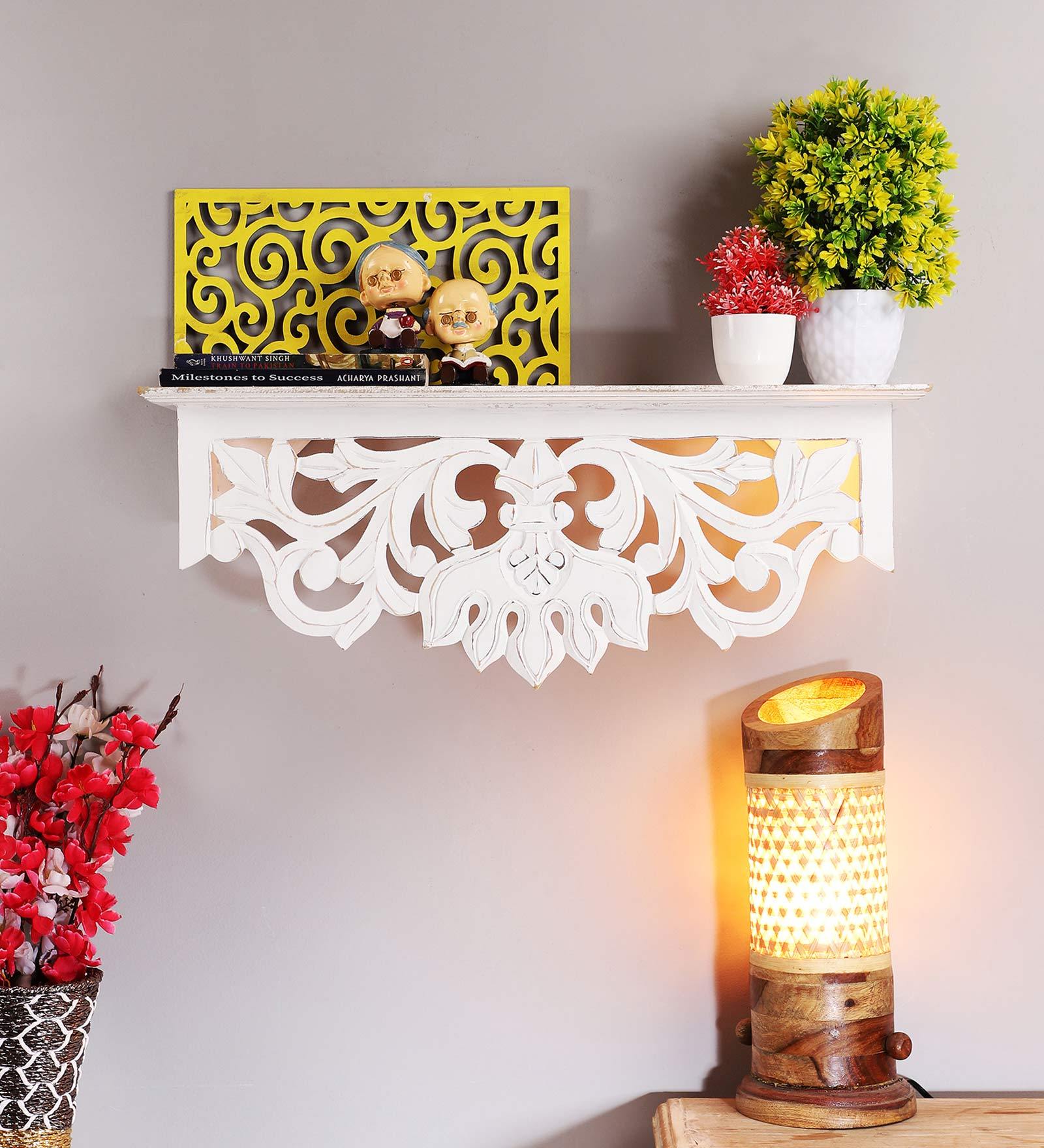 Buy MDF Wall Shelf In White By The Urban Store at 13% OFF by The Urban ...
