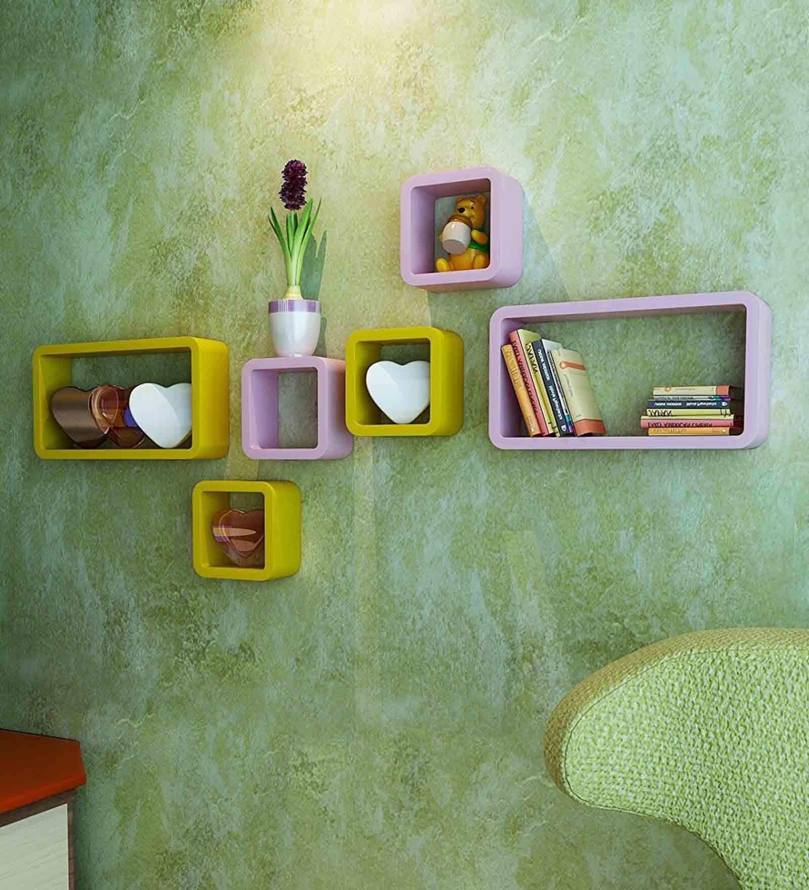 Buy MDF Wood Wall Shelf in Multicolour by Wood Decor City at 33% OFF by ...