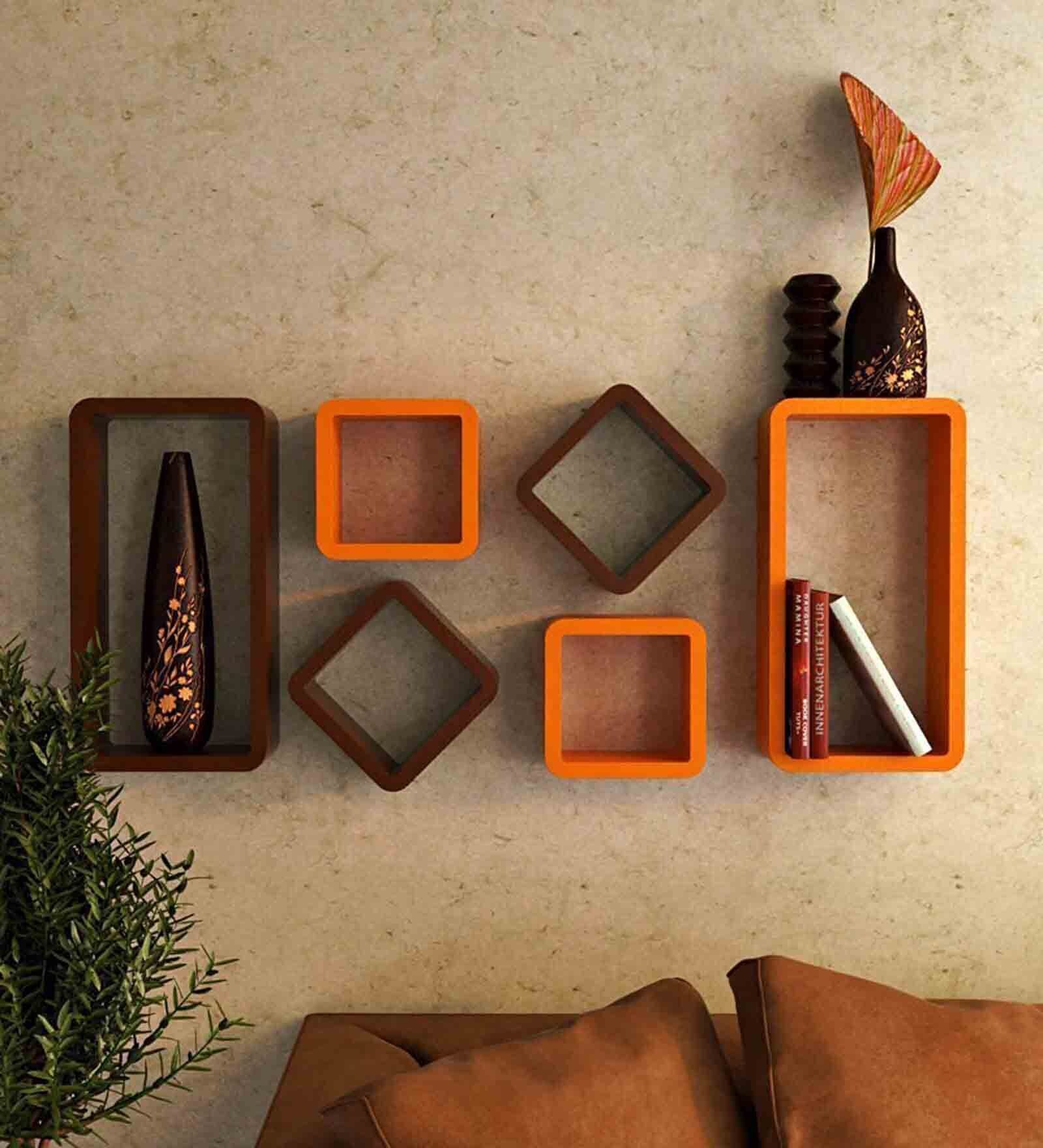 Buy MDF Wood Wall Shelf in Multicolour By Home Sparkle at 14% OFF by ...