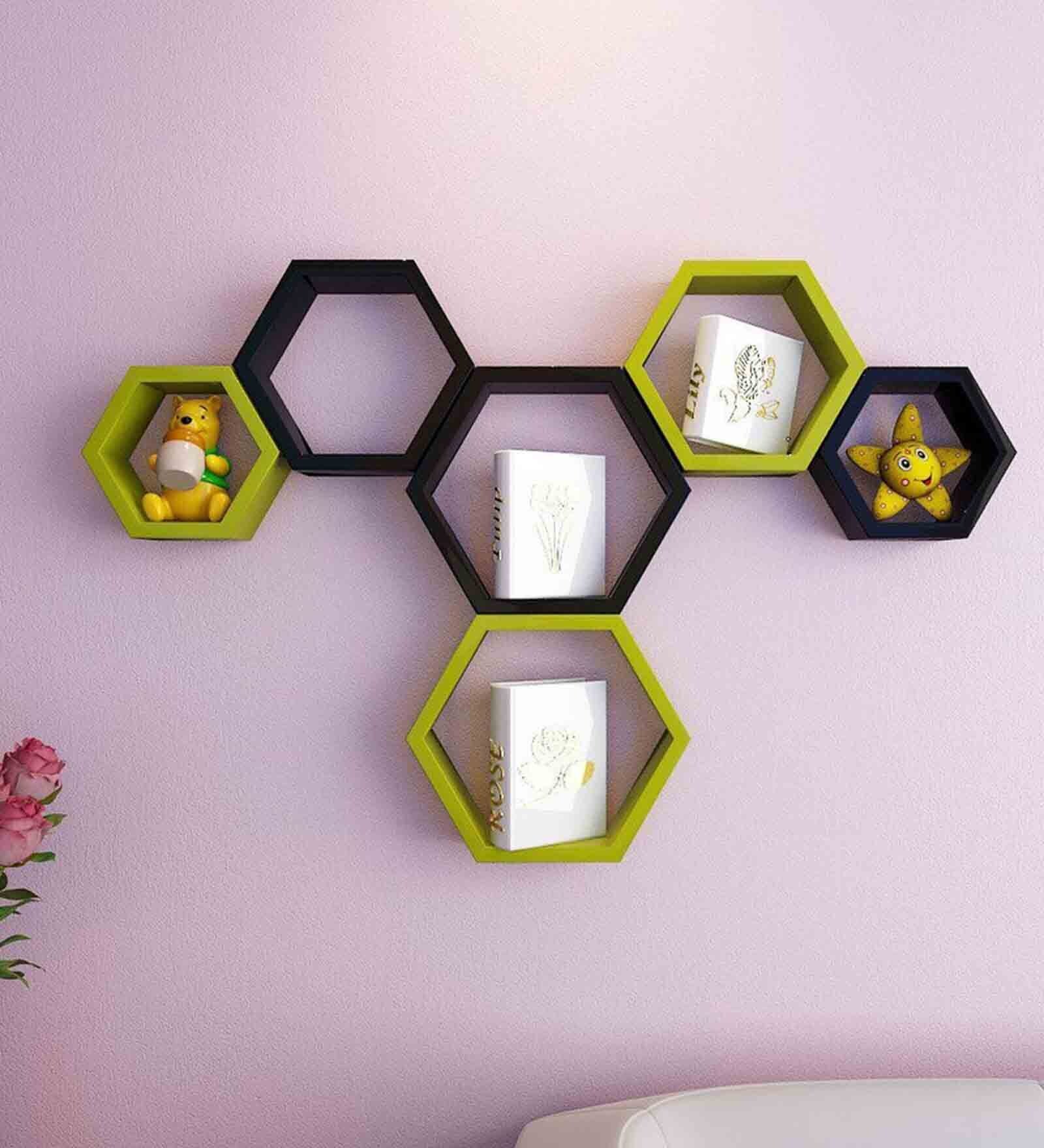 Buy MDF Wood Wall Shelf in Multicolour by Wood Decor City at 18% OFF by ...