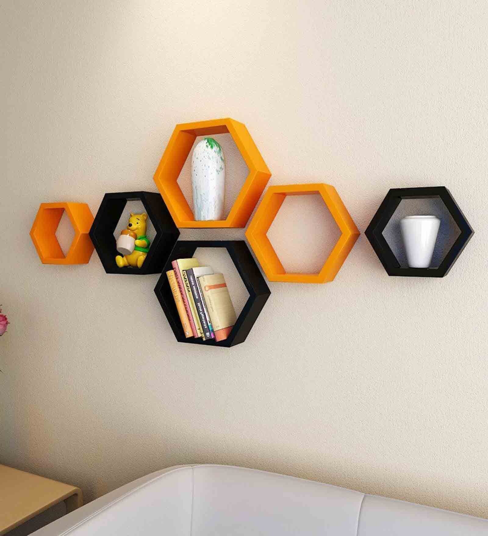 Buy MDF Wood Wall Shelf in Multicolour by Wood Decor City at 19% OFF by ...