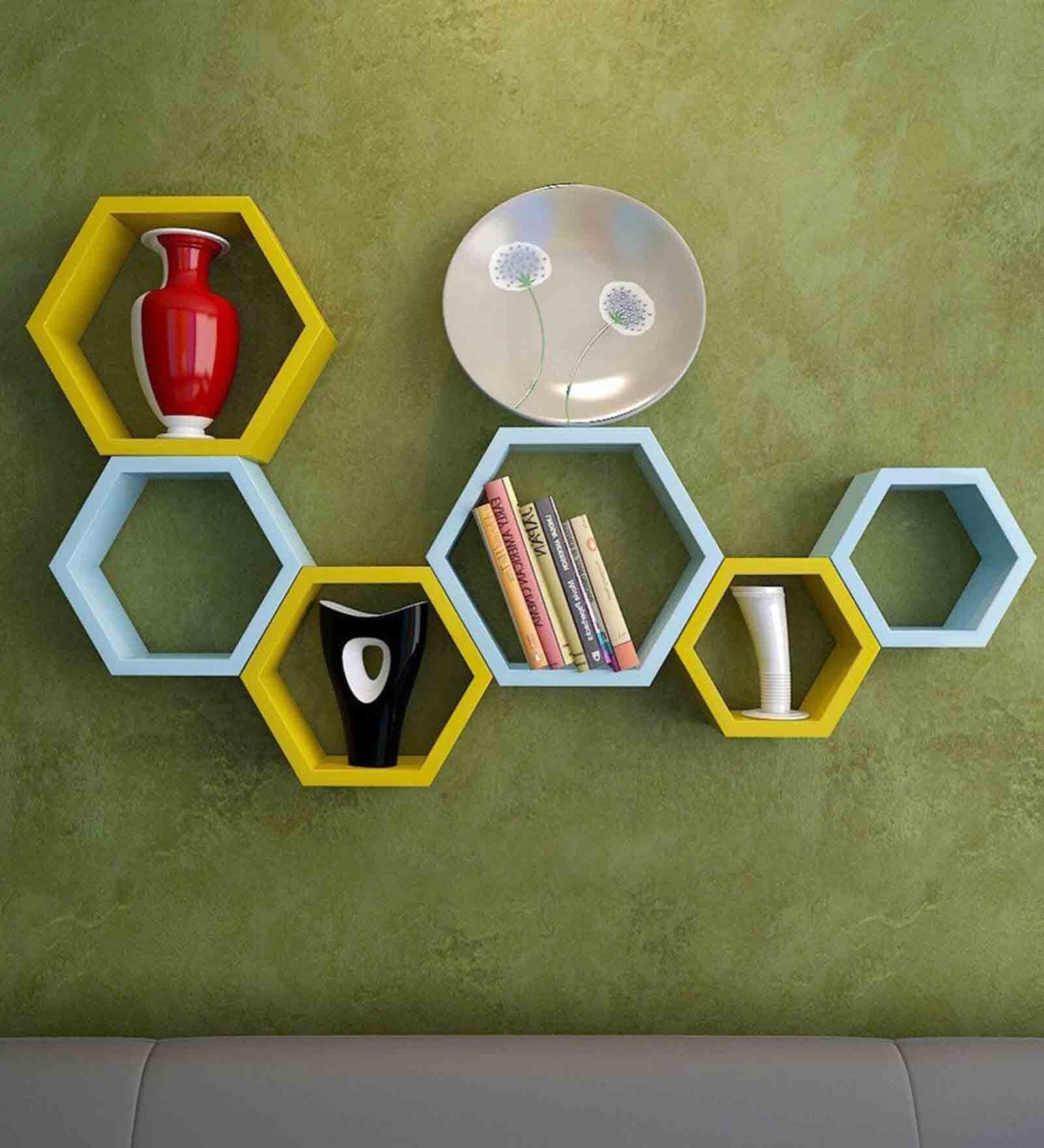 Buy MDF Wood Wall Shelf in Multicolour by Wood Decor City at 13% OFF by ...