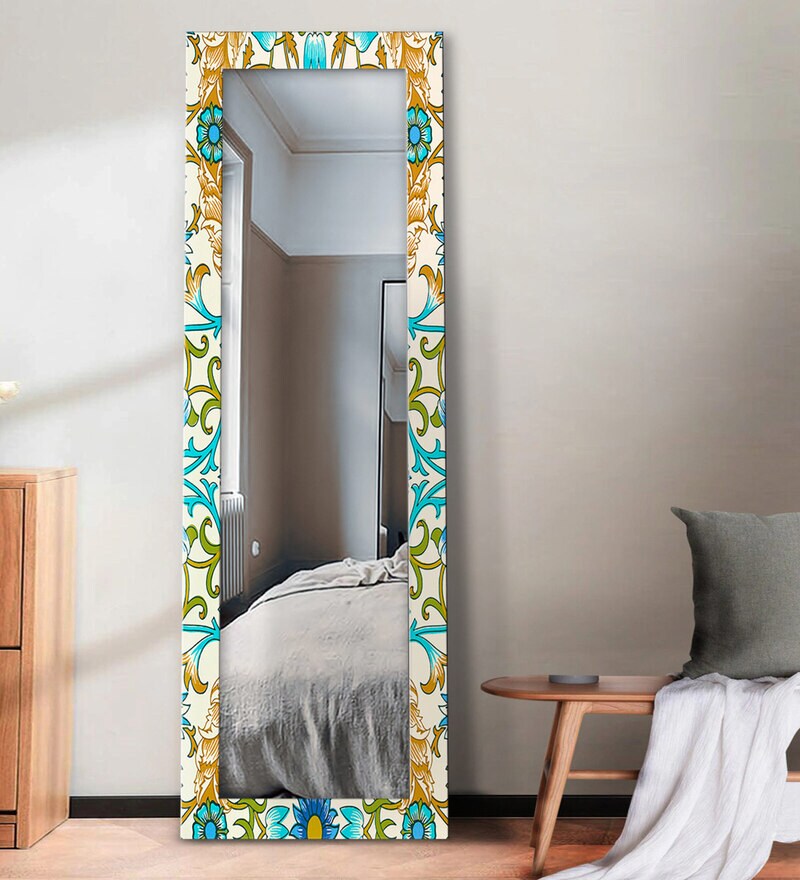 Buy MDF Flower Pattern 6 Ft Floor Mirror By 999Store Online - Floor Mirrors - Mirrors - Home ...